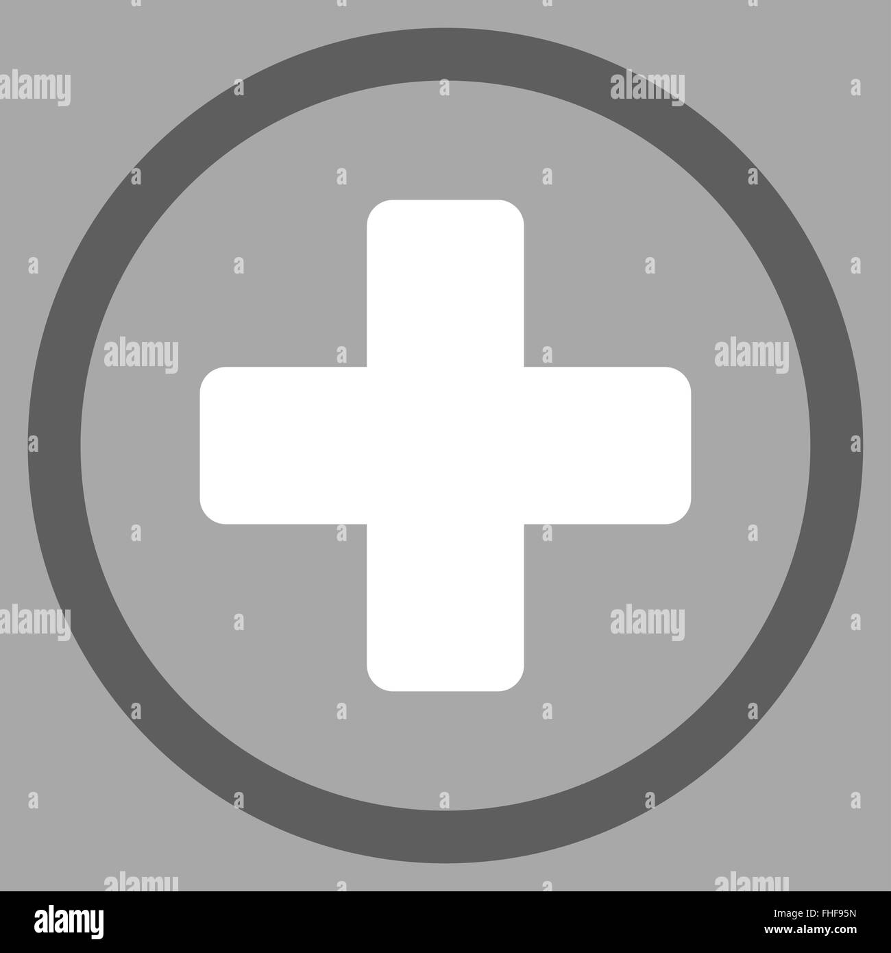 Rounded Plus Icon Stock Photo - Alamy