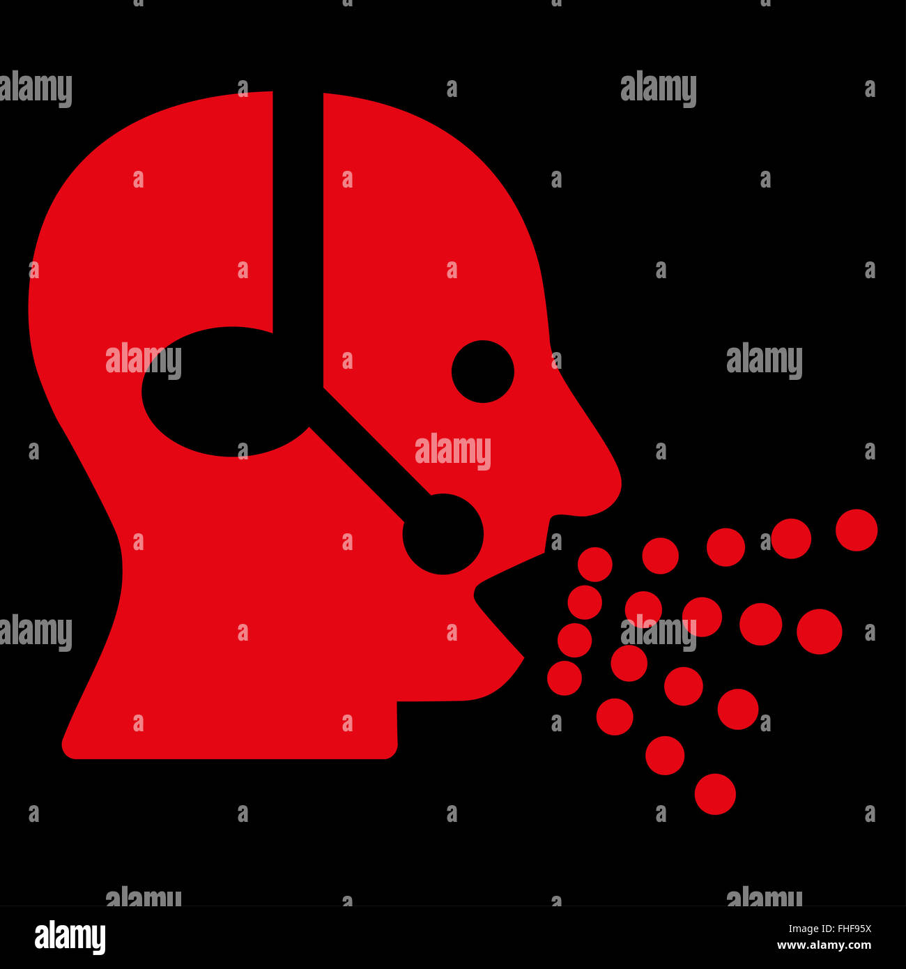 Operator Speech Icon Stock Photo - Alamy