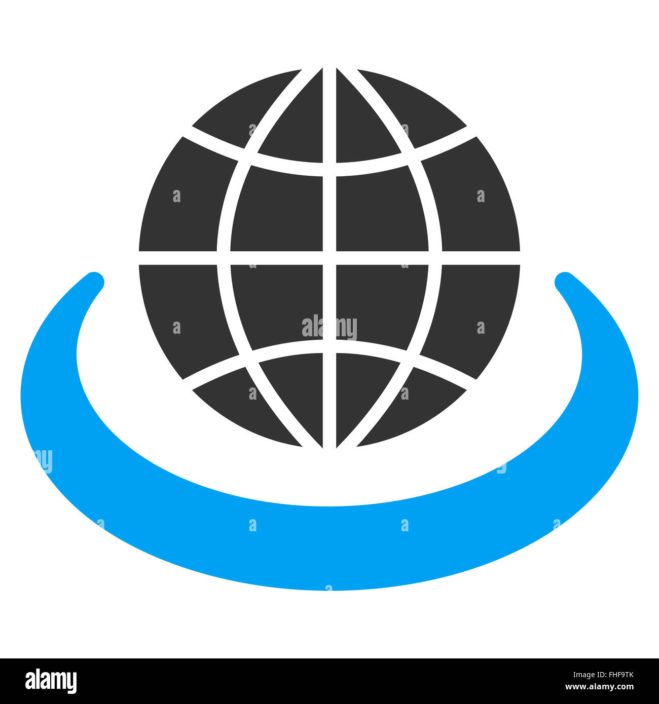 Global Network Icon Stock Photo - Alamy