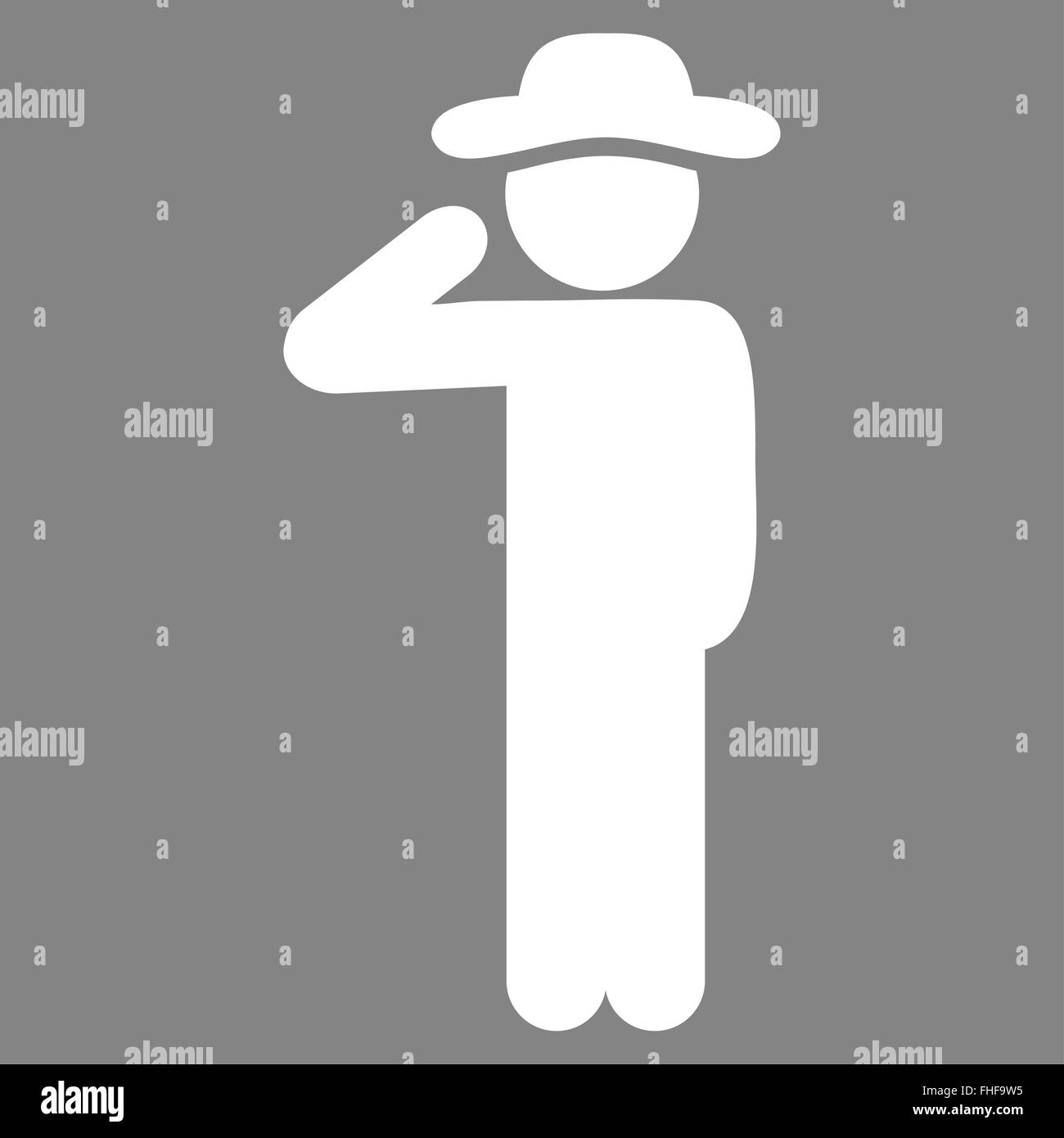 Man Salute Icon Stock Photo - Alamy