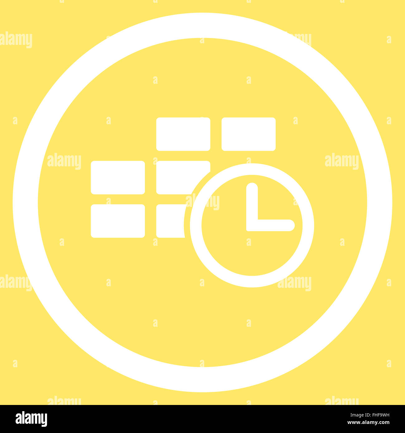 Time Grid Icon Stock Photo - Alamy