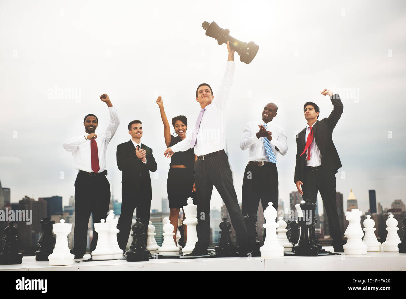 Chess Colleagues Corporate Team Solution Group Concept Stock Photo - Alamy