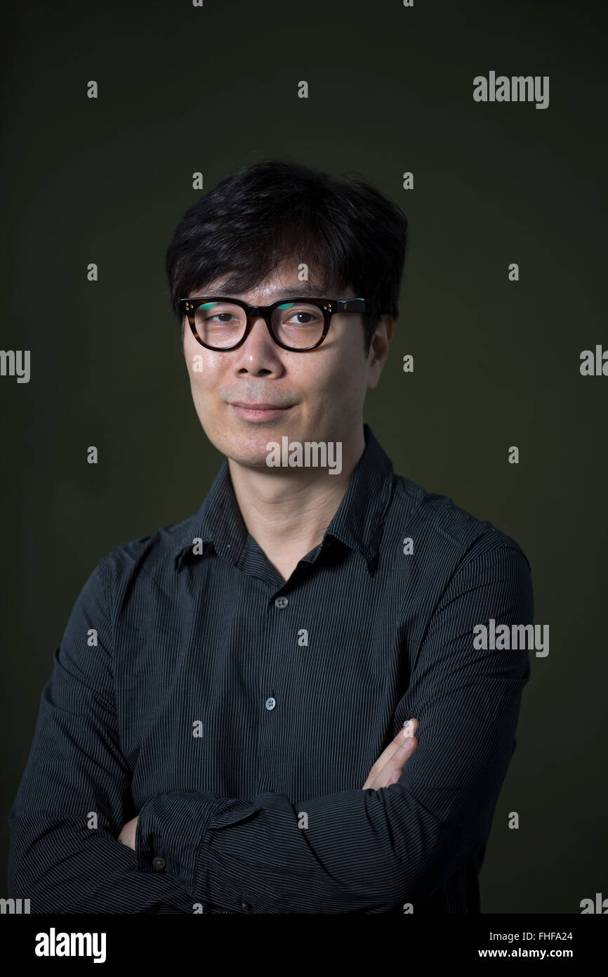 Acclaimed South Korean author Young-ha Kim, pictured at the Edinburgh ...