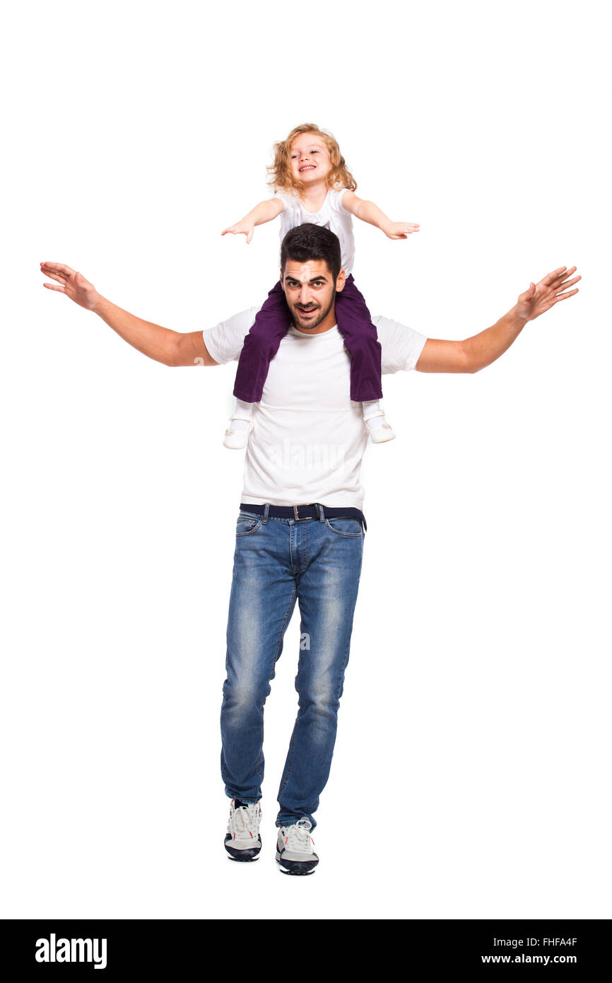 Father daughter flying hi-res stock photography and images - Alamy