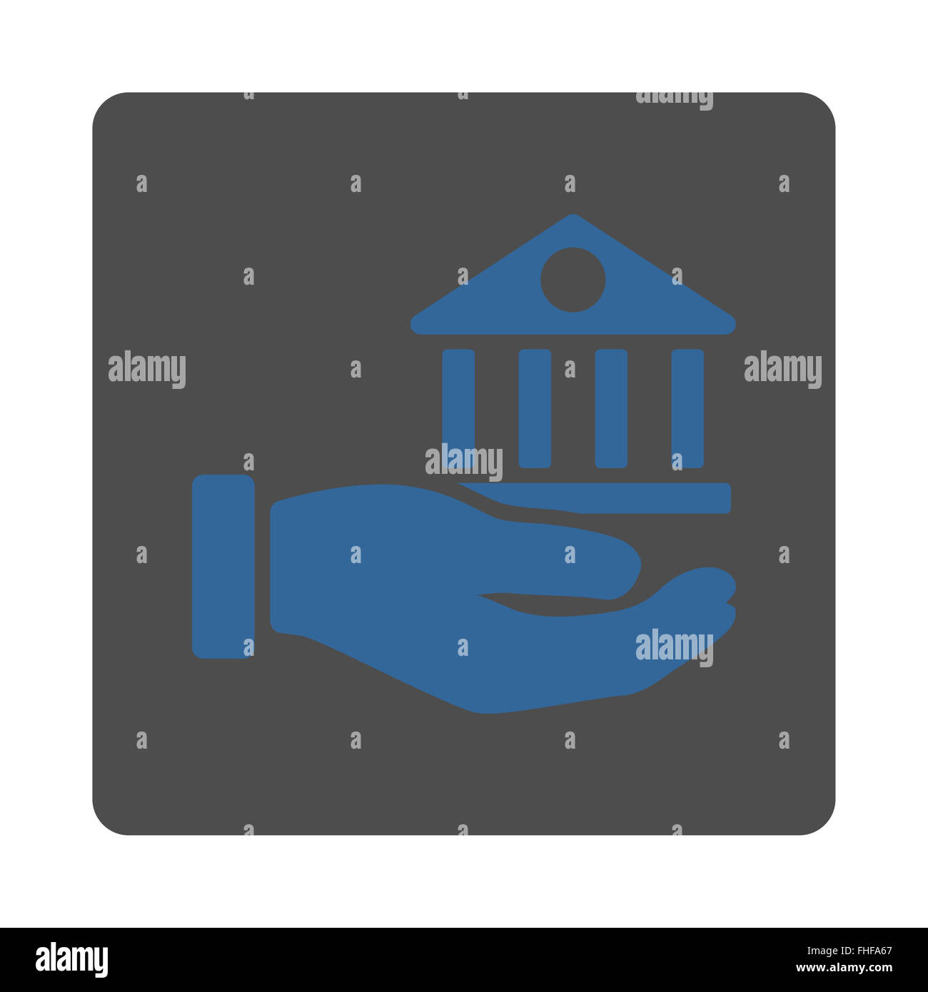 Bank Service Icon Stock Photo - Alamy