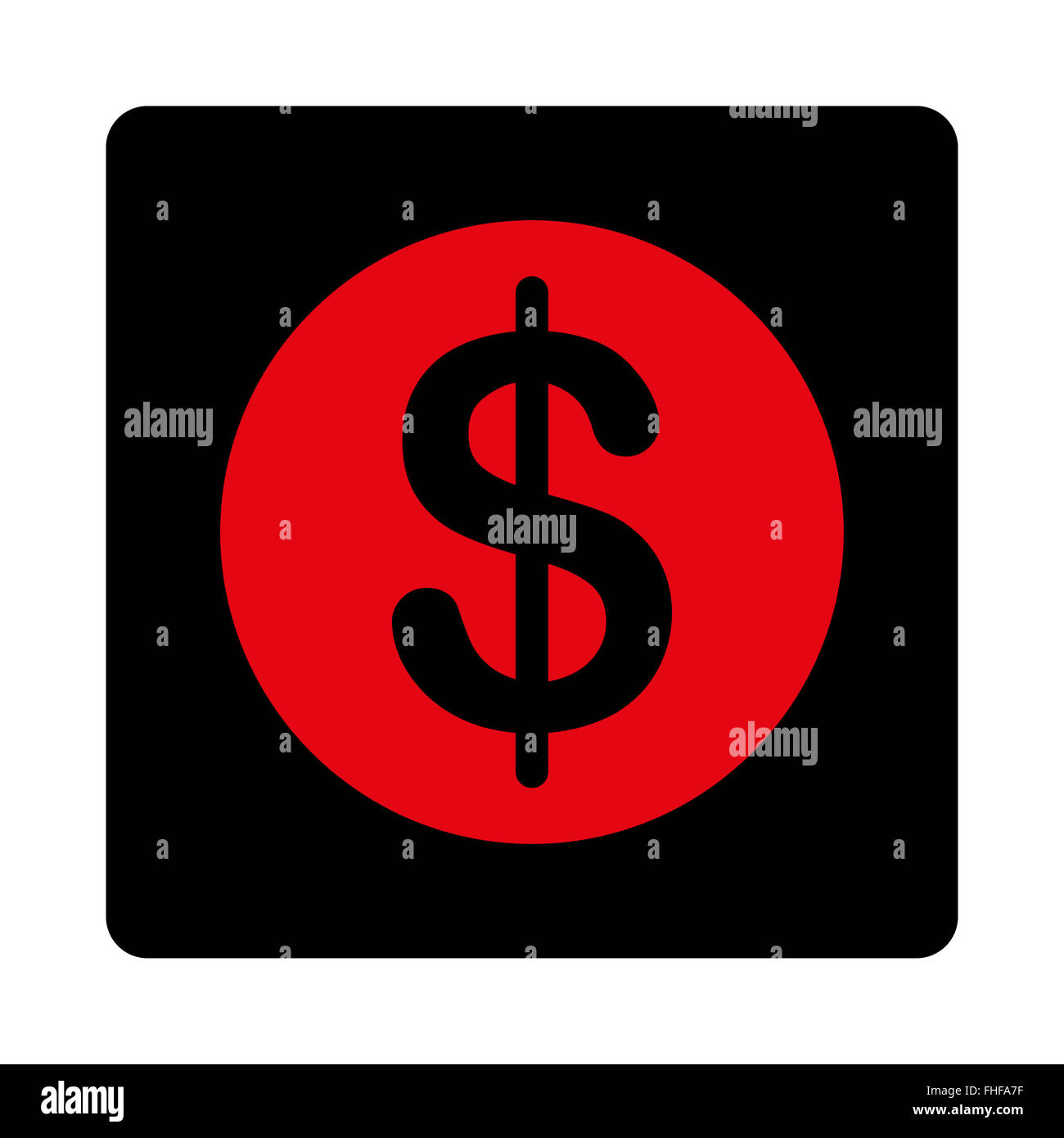 Dollar Coin Icon Stock Photo - Alamy