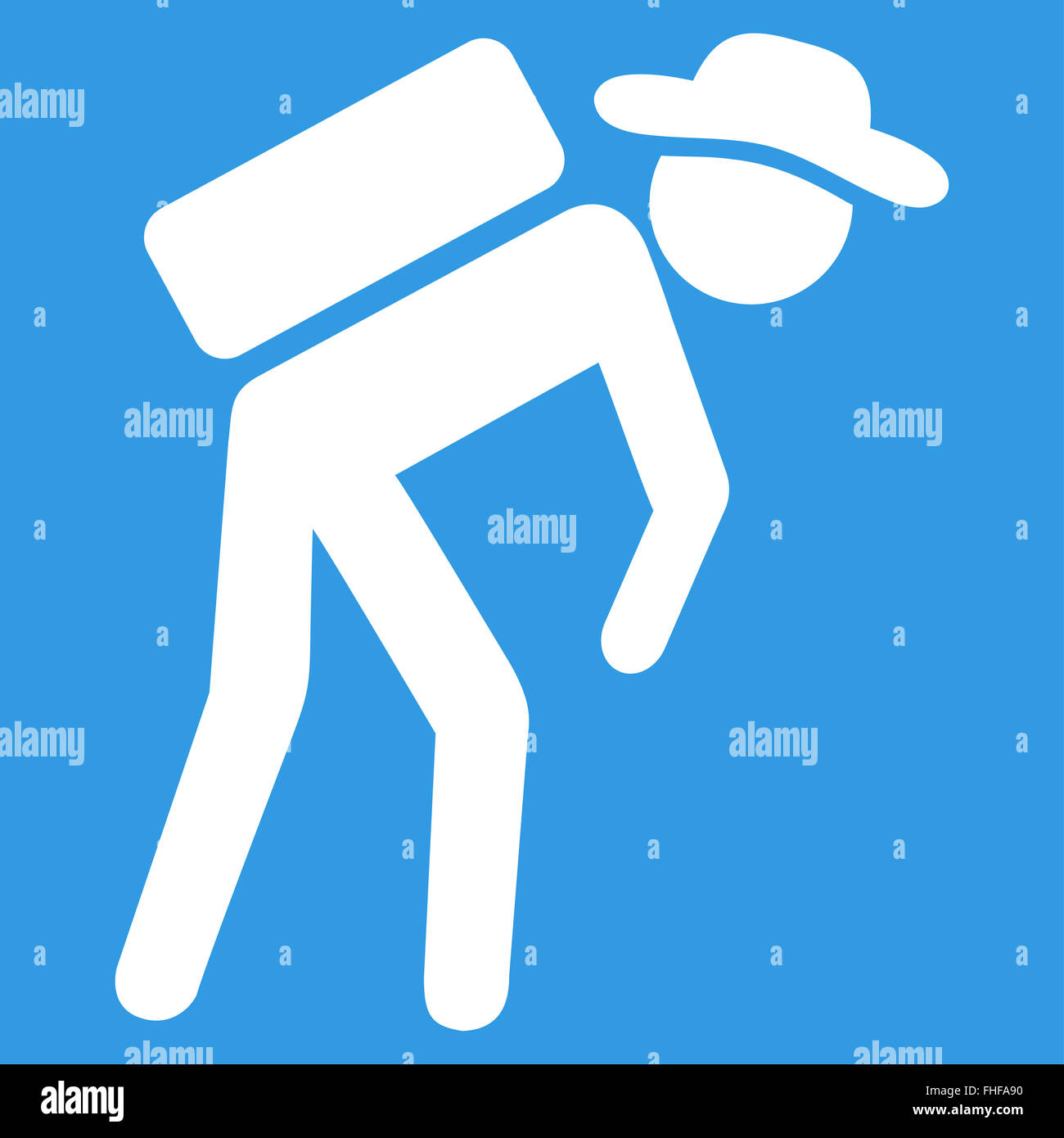 Man Porter Icon Stock Photo - Alamy