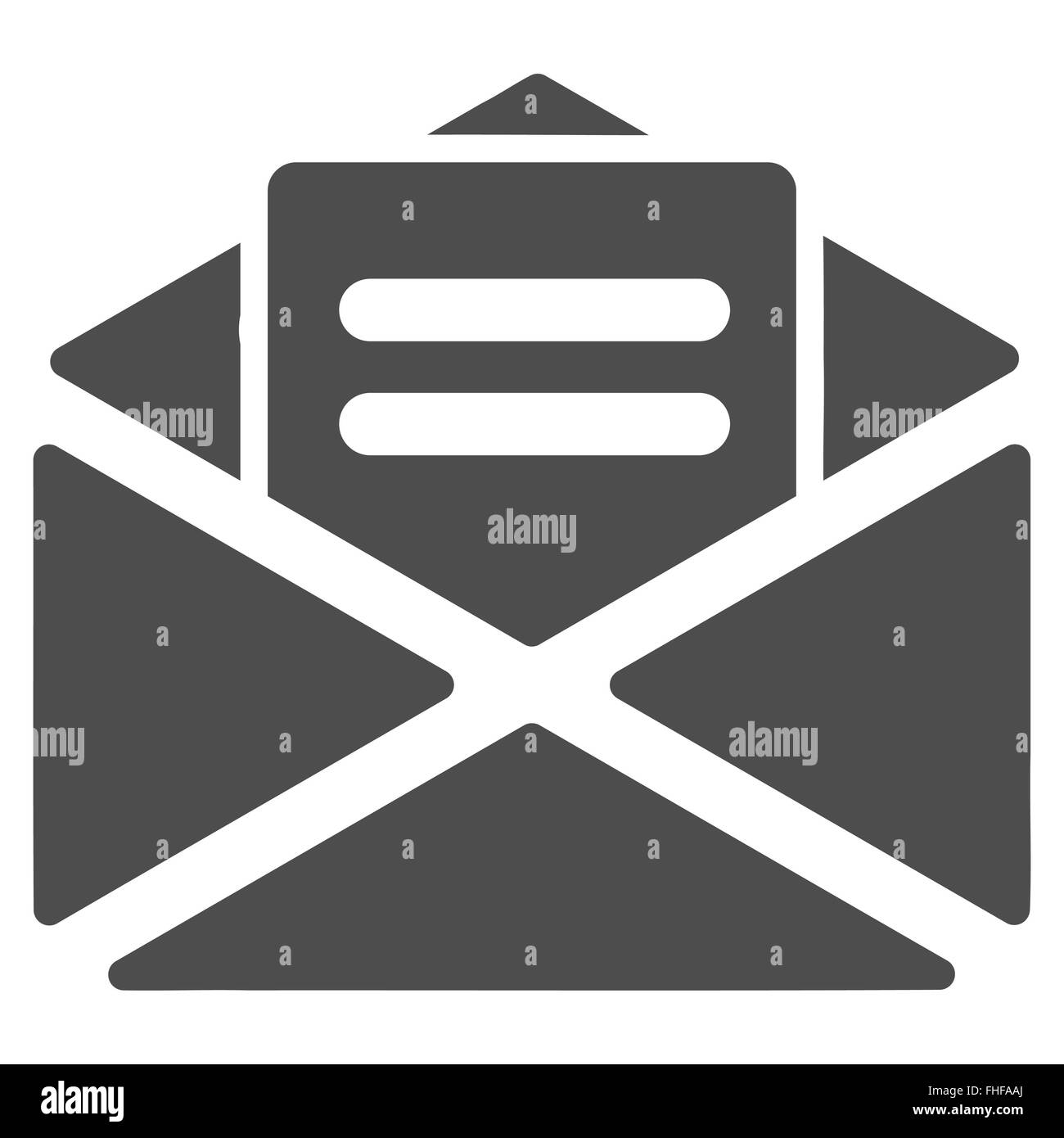 Open Mail Icon Stock Photo - Alamy