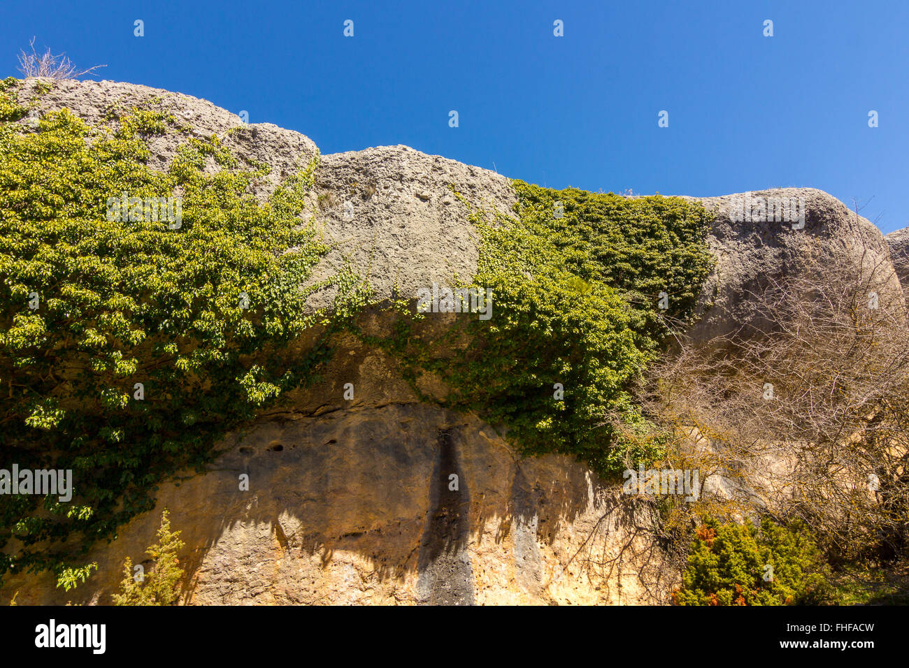 Rocks with capricious forms in the enchanted city of Cuenca, Spain ...