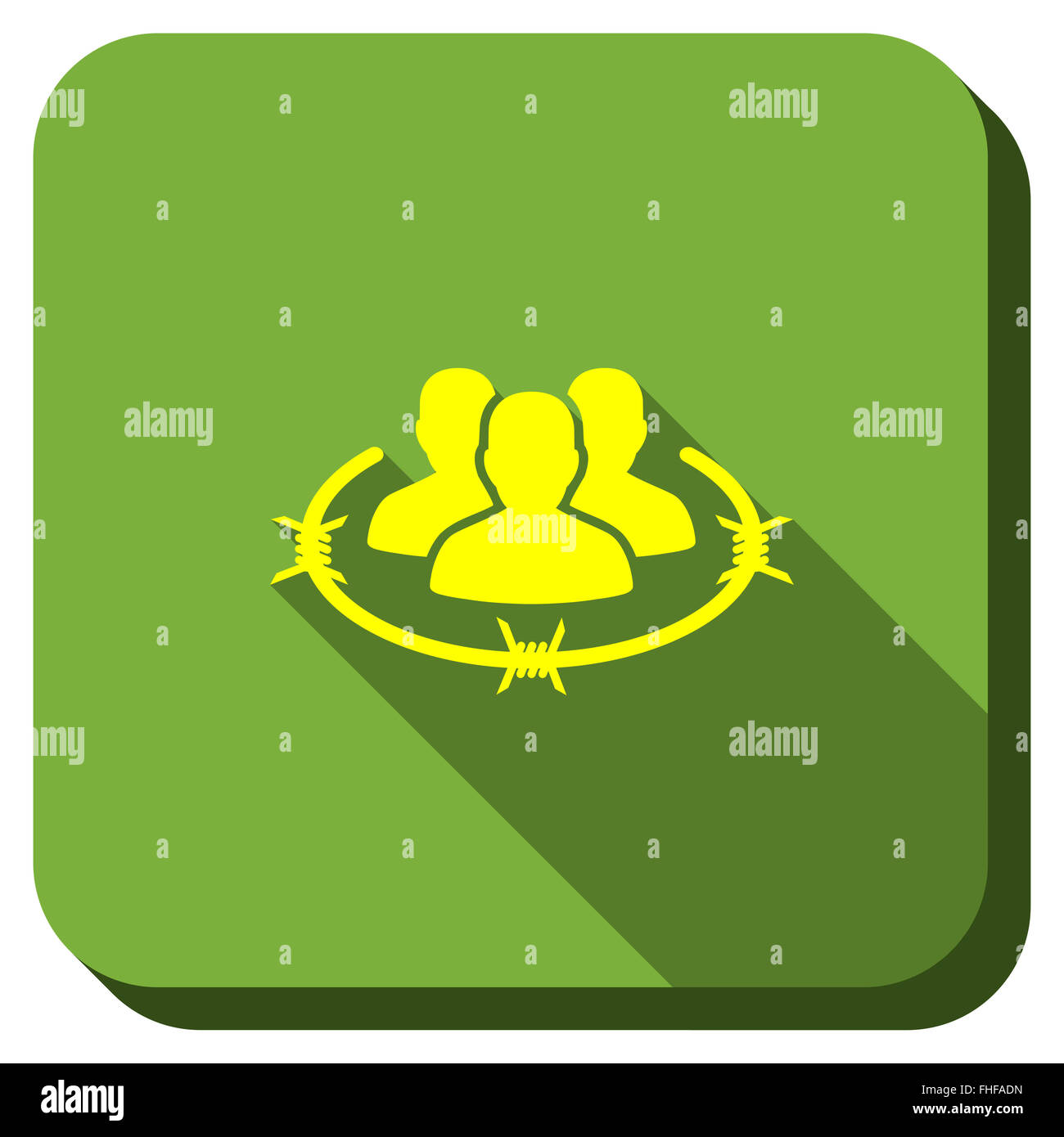 Strict Management Longshadow Icon Stock Photo - Alamy