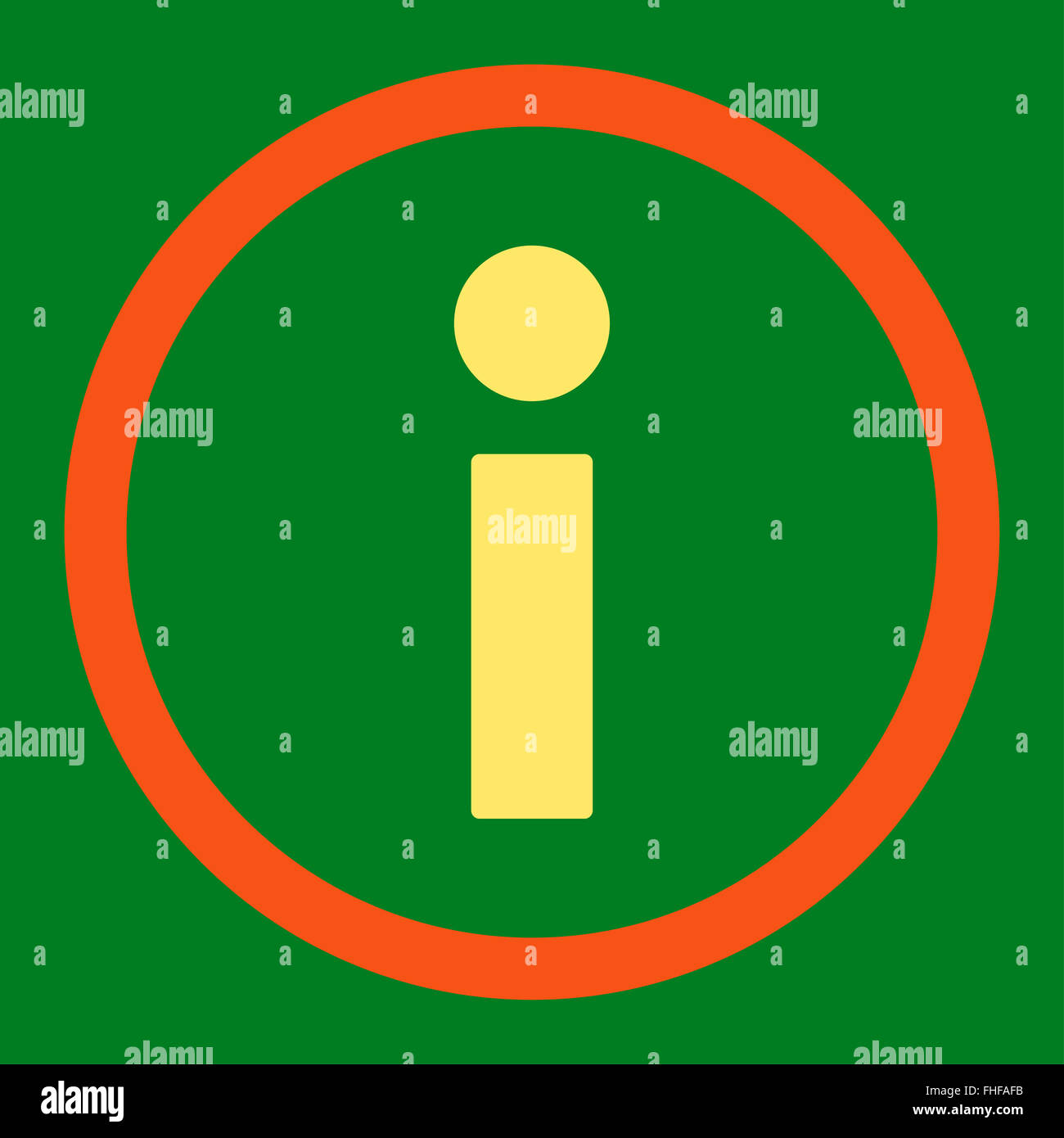 Info flat orange and yellow colors rounded vector icon Stock Photo - Alamy
