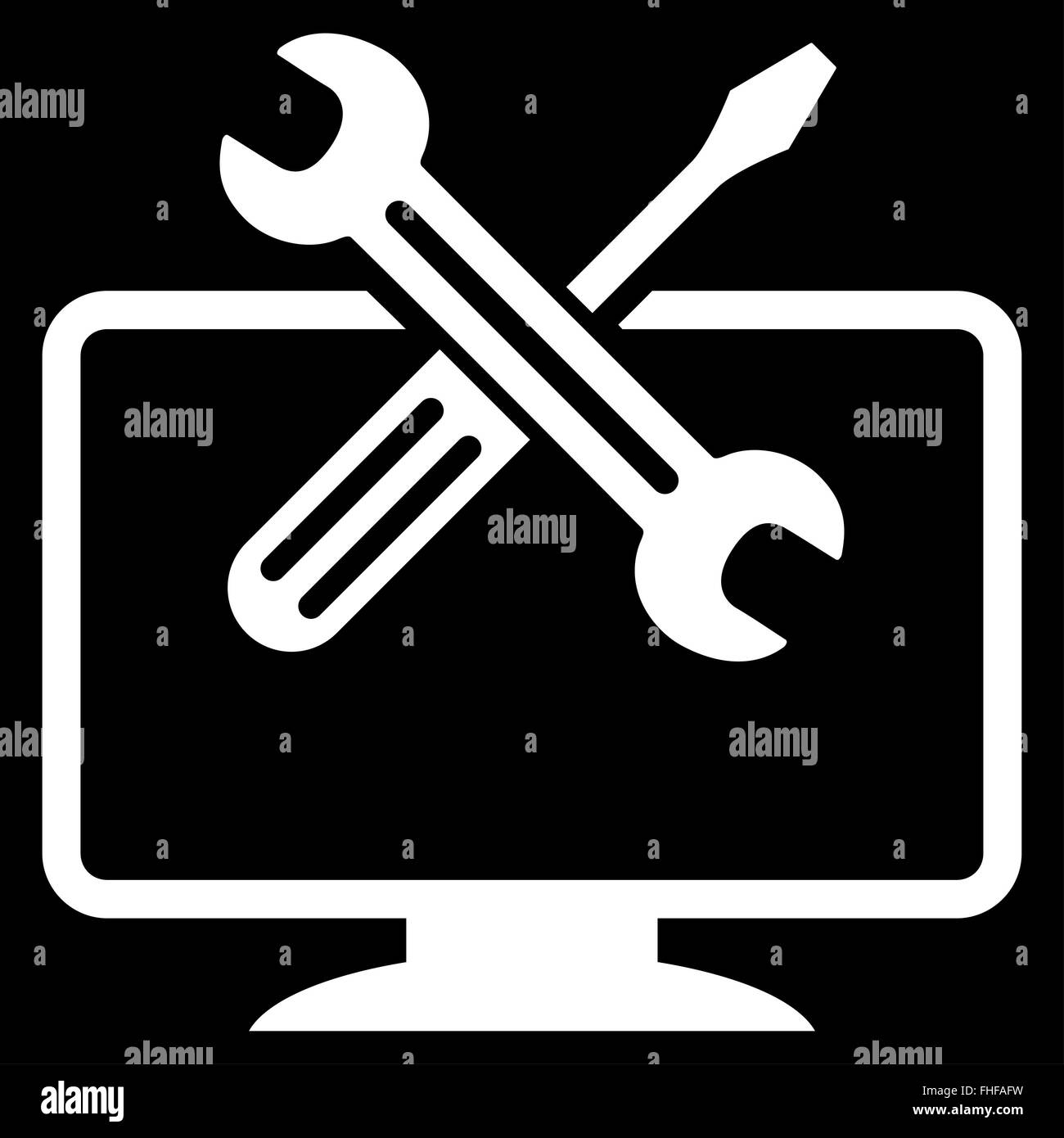 Computer Tools Icon Stock Photo - Alamy