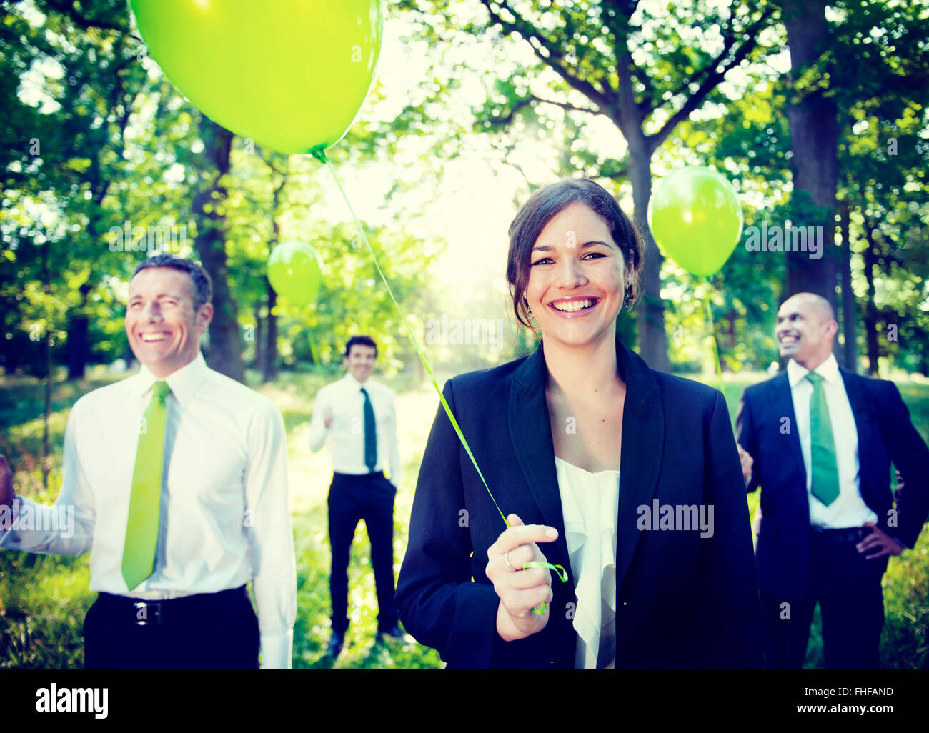 Business People Green Business Environmental Conservation Concept Stock ...