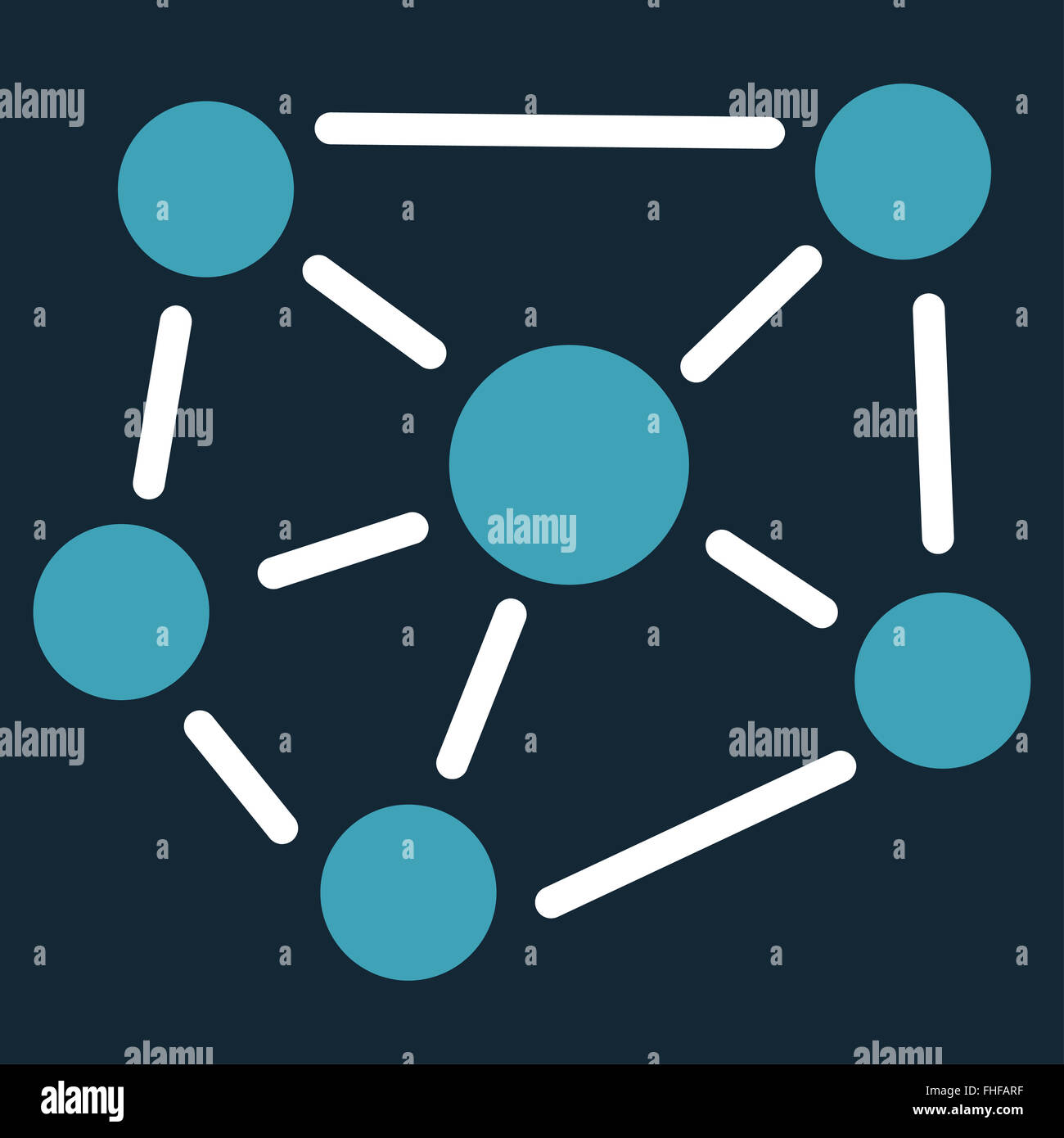 Social Graph icon Stock Photo - Alamy