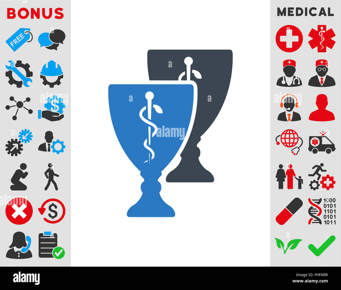 Medical Cups Icon Stock Photo - Alamy