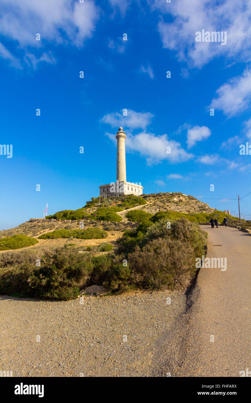 lighthouse at Cabo de Palos in Murcia Spain Stock Photo - Alamy