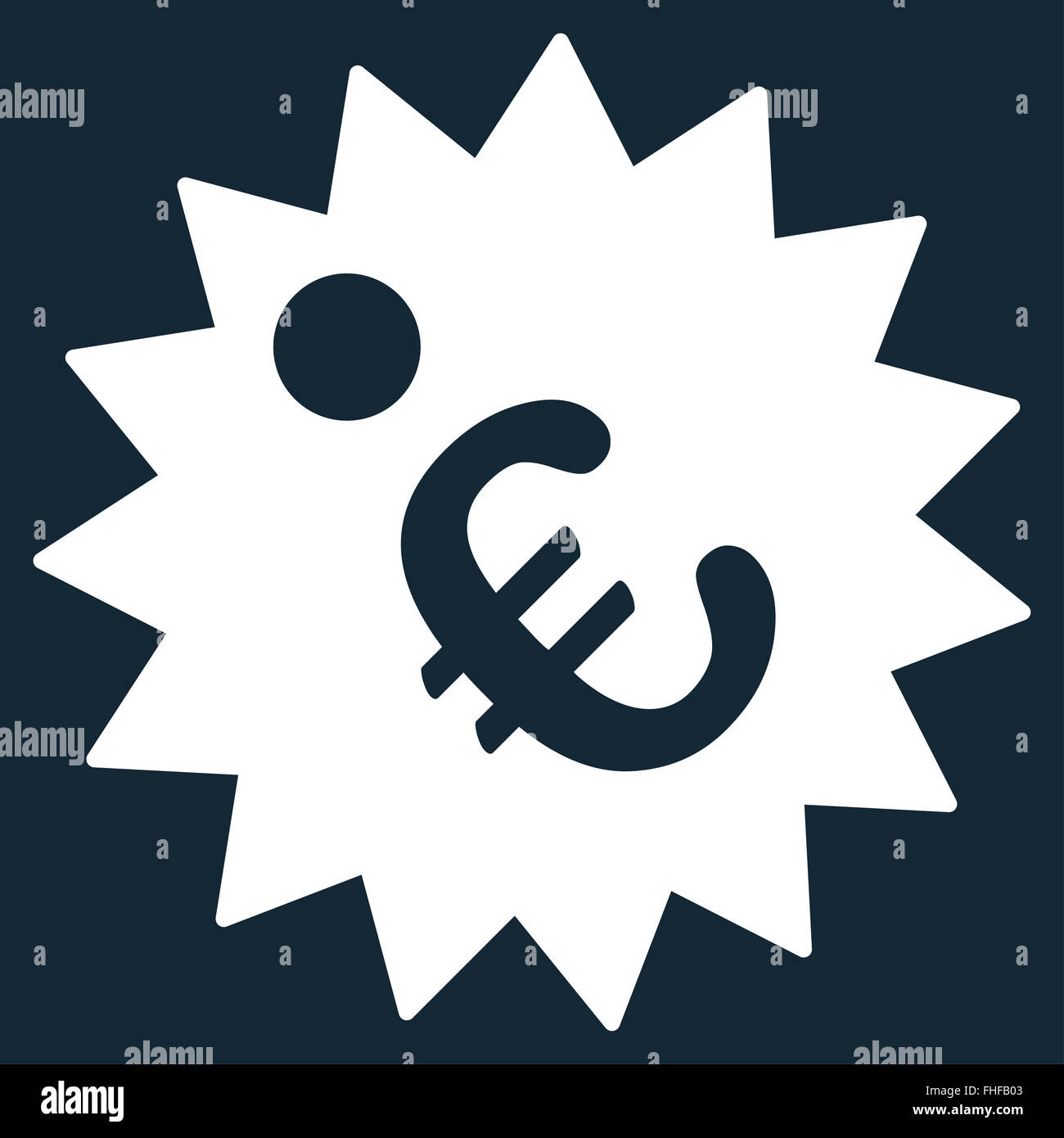Euro Price Tag Icon Stock Photo - Alamy