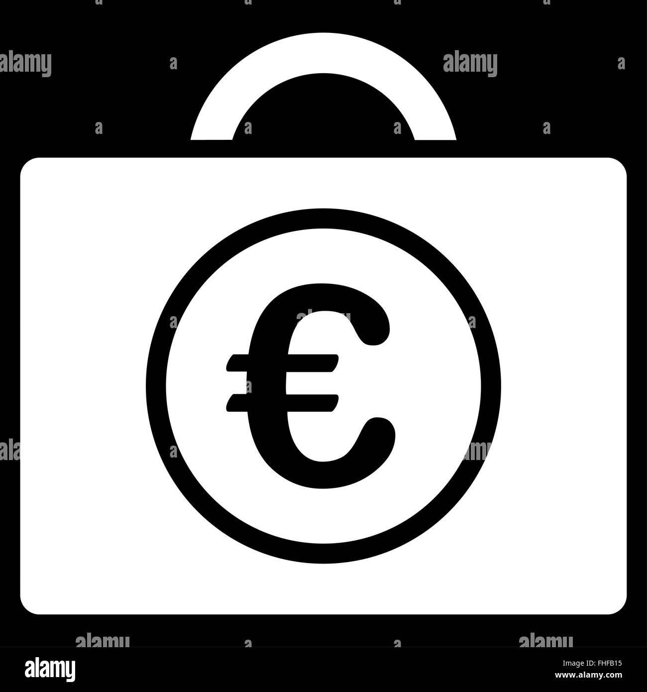 Euro Bookkeeping Icon Stock Photo - Alamy