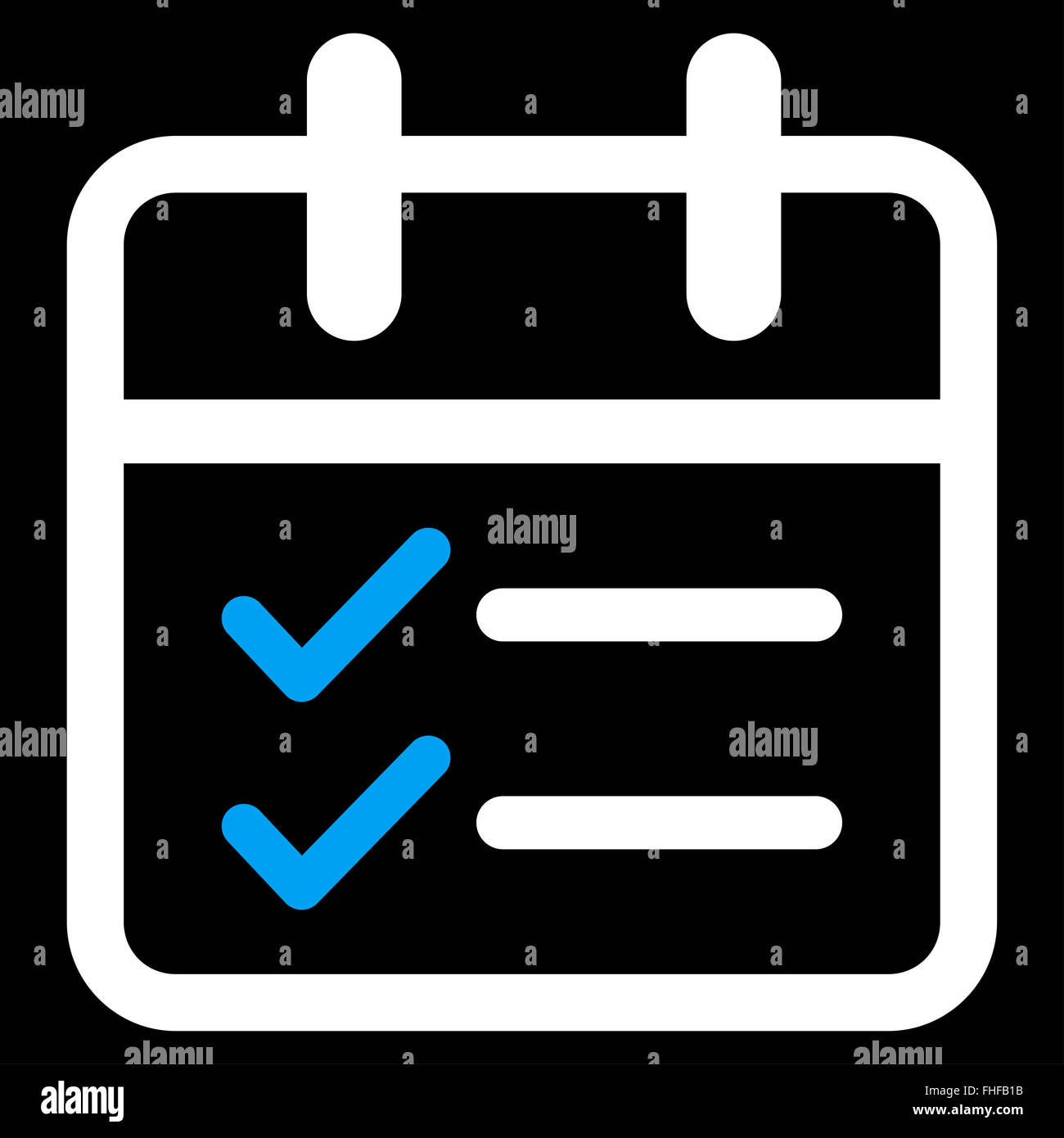Day Tasks Icon Stock Photo - Alamy