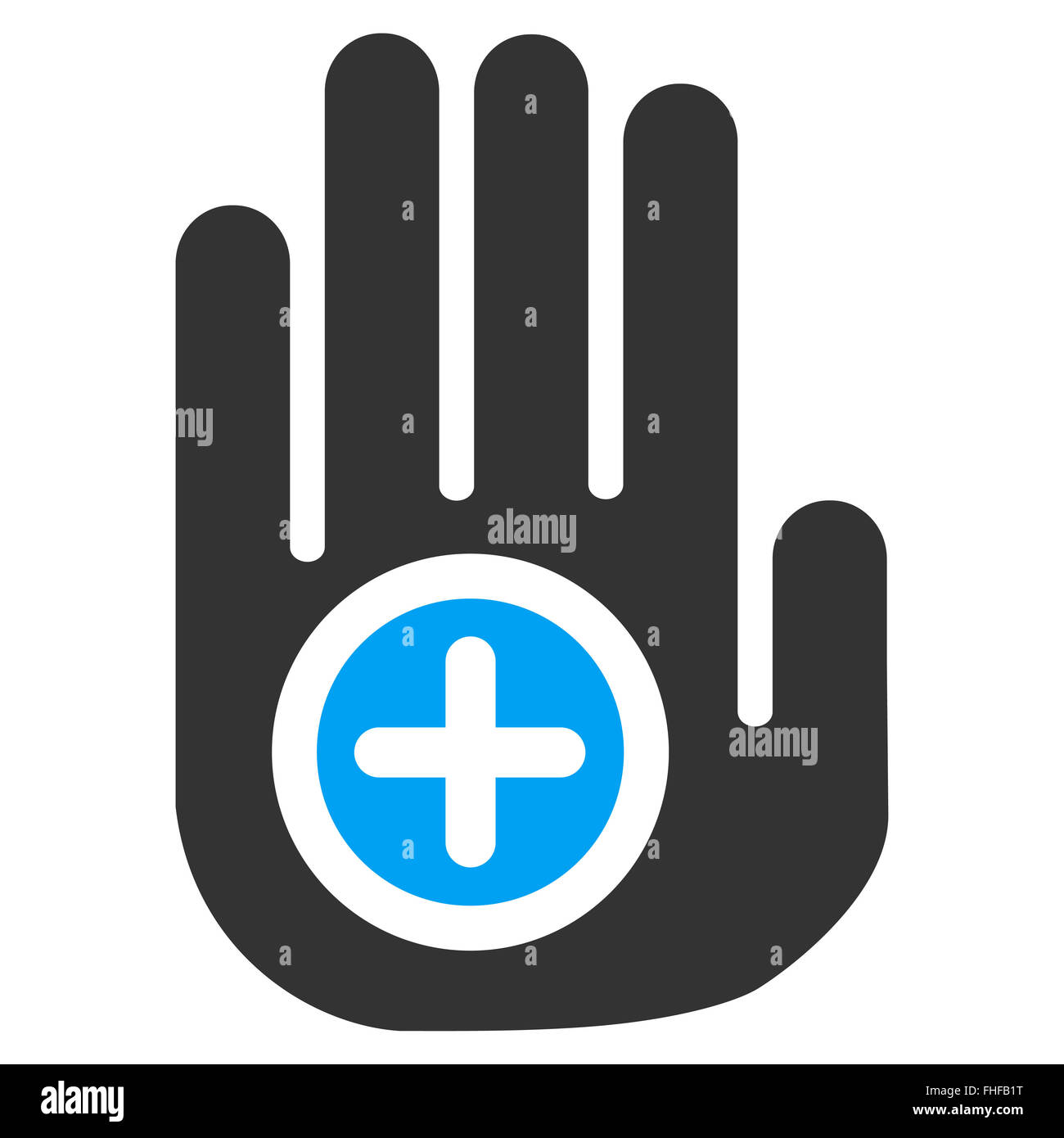 Hand Medical Marker Icon Stock Photo - Alamy
