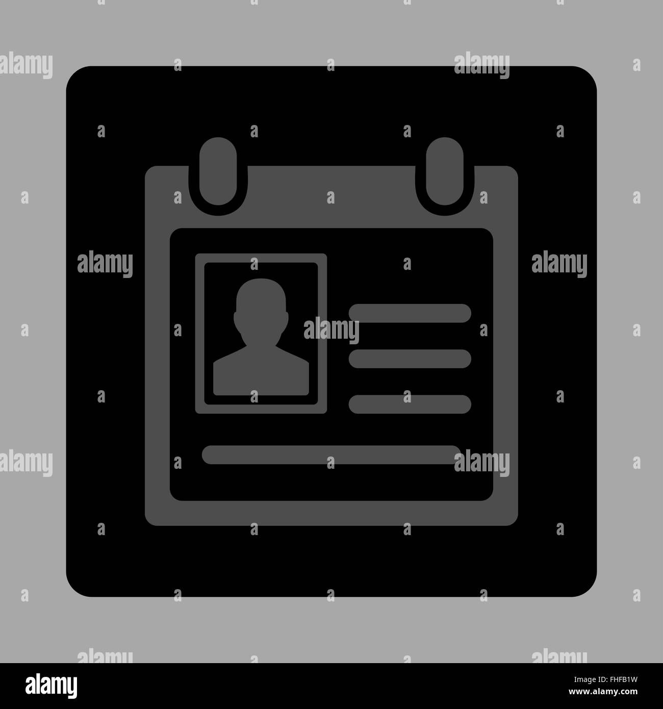 Personal Badge Rounded Square Button Stock Photo - Alamy