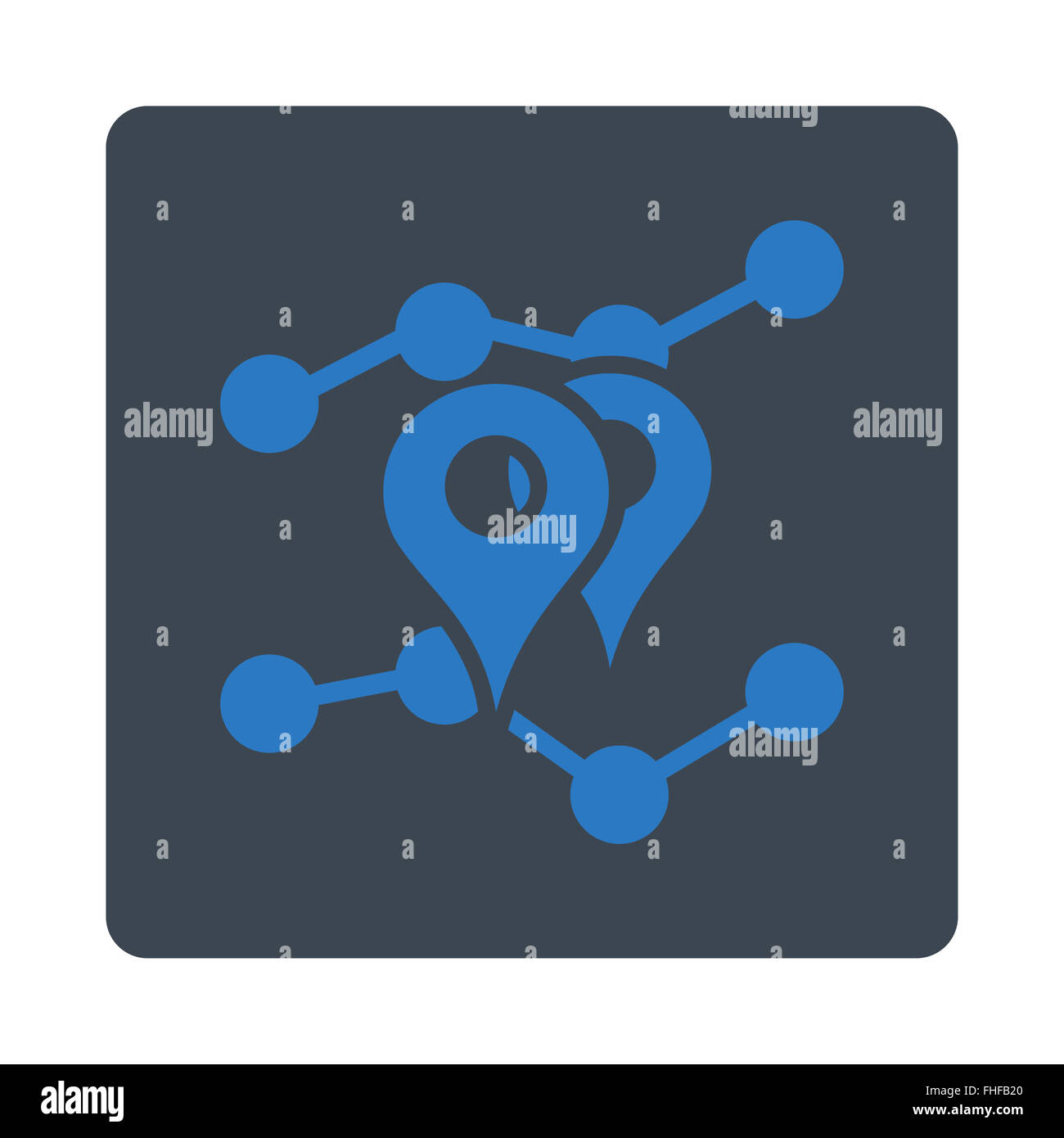 Geo Trends Icon Stock Photo - Alamy