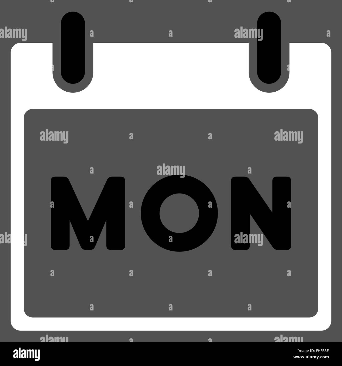 Monday Flat Icon Stock Photo - Alamy