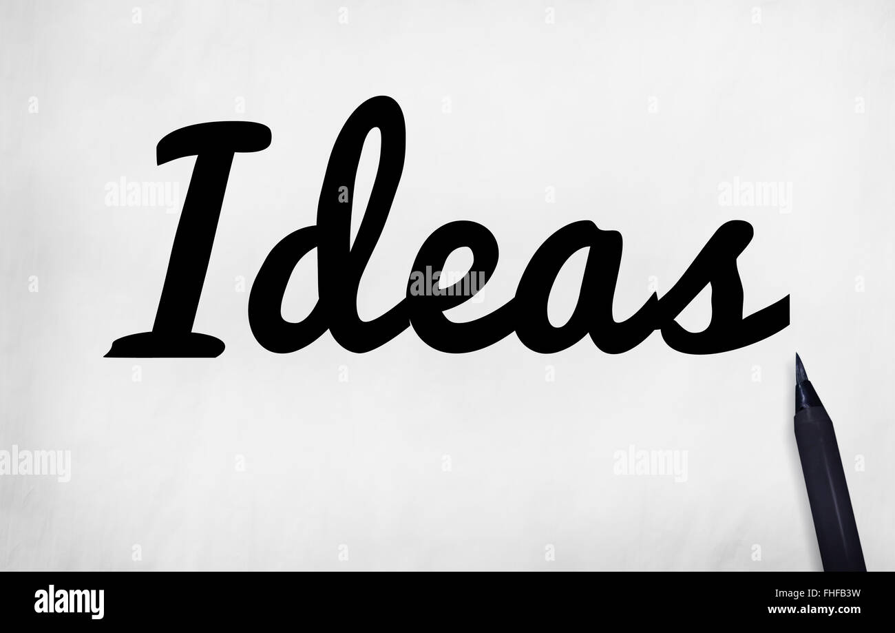 Ideas Idea Vision Design Plan Objective Mission Concept Stock Photo - Alamy