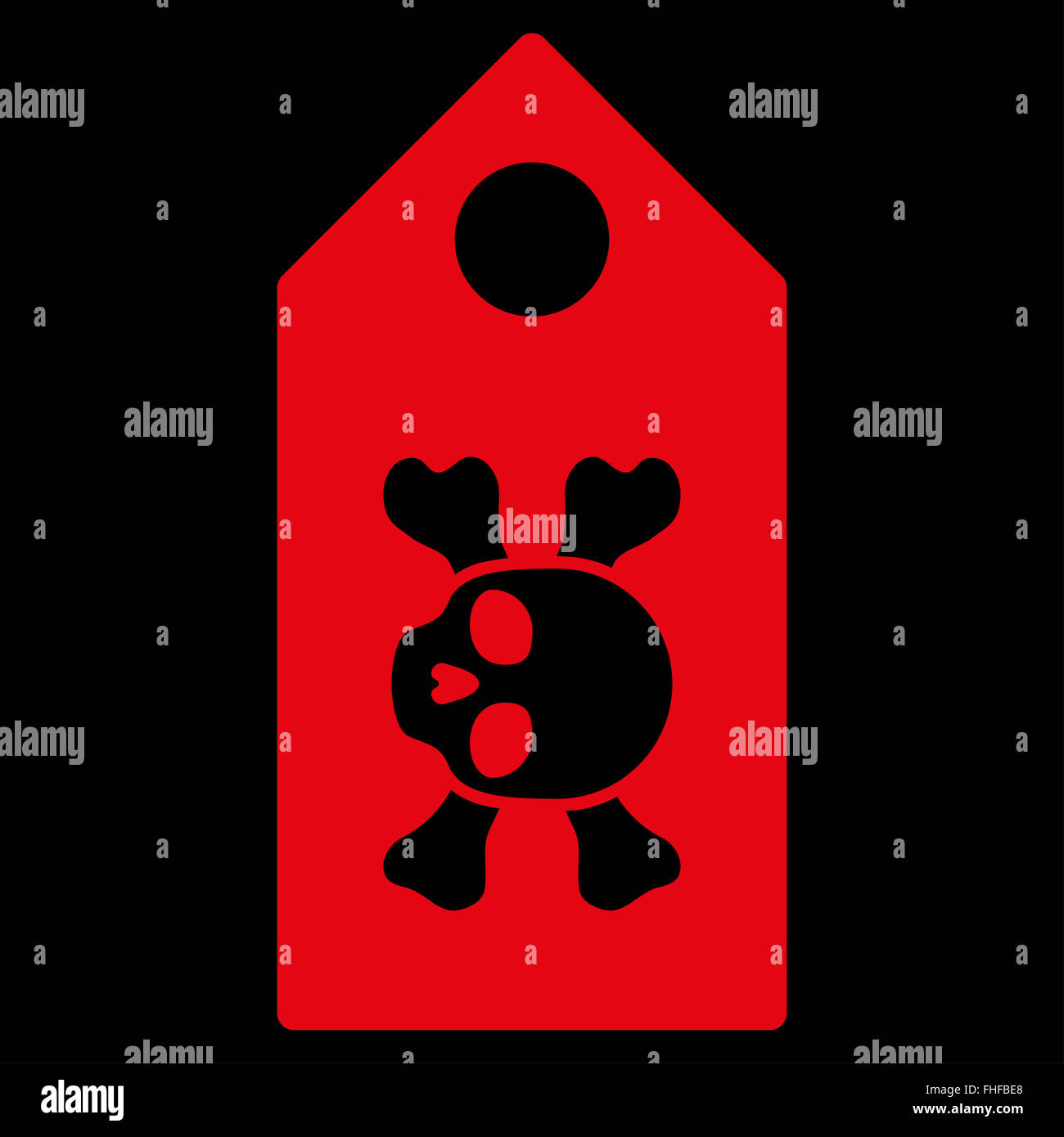 Death Label Icon Stock Photo - Alamy