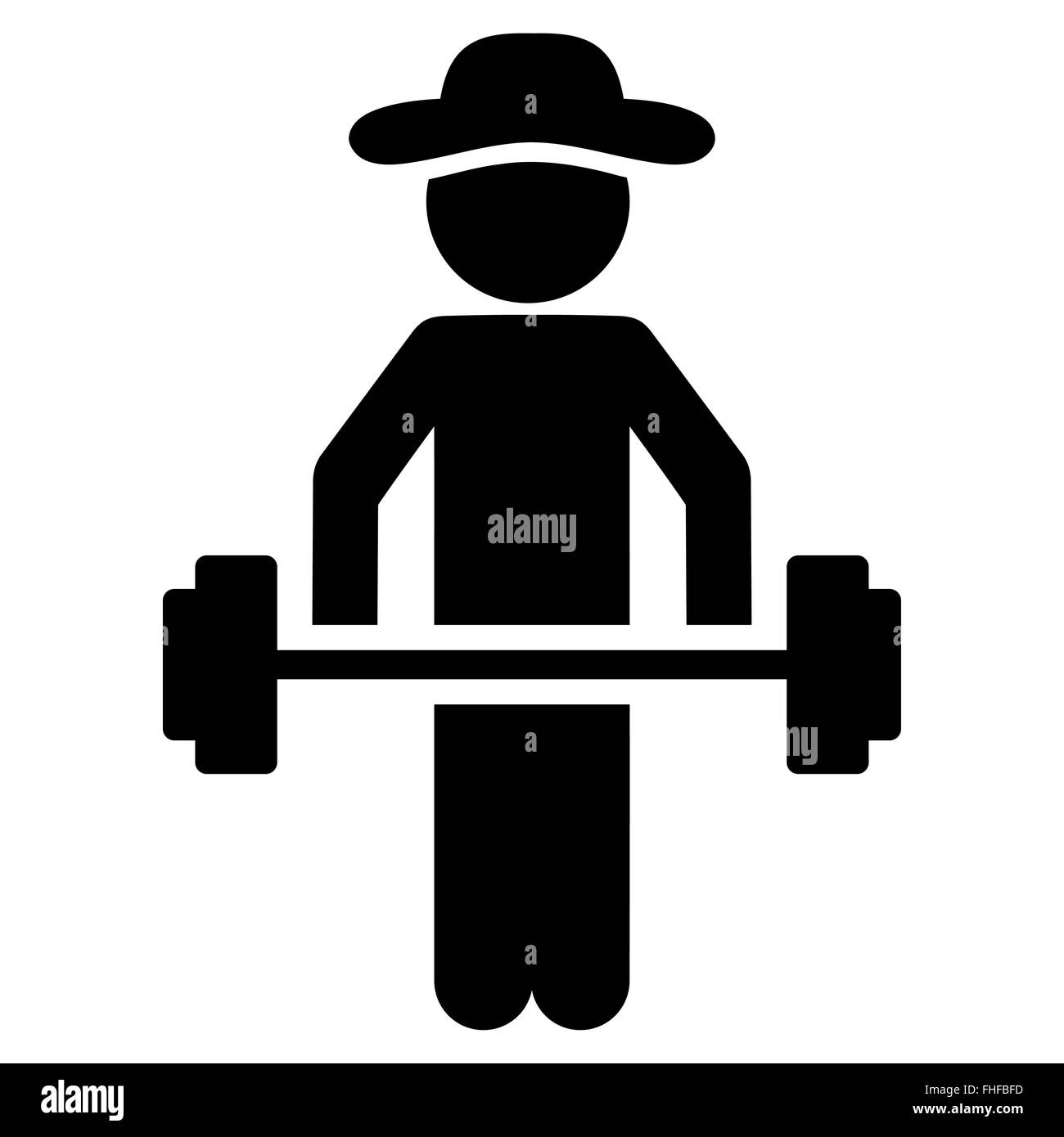 Human Power Lifting Icon Stock Photo - Alamy