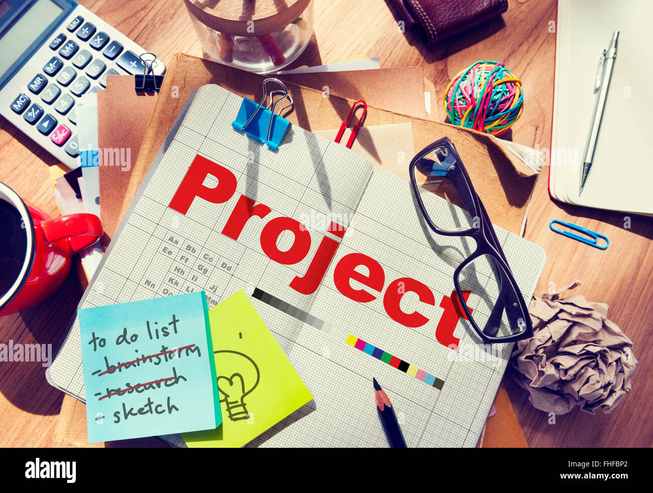 Project Plan Operation Job Strategy Venture Task Concept Stock Photo ...