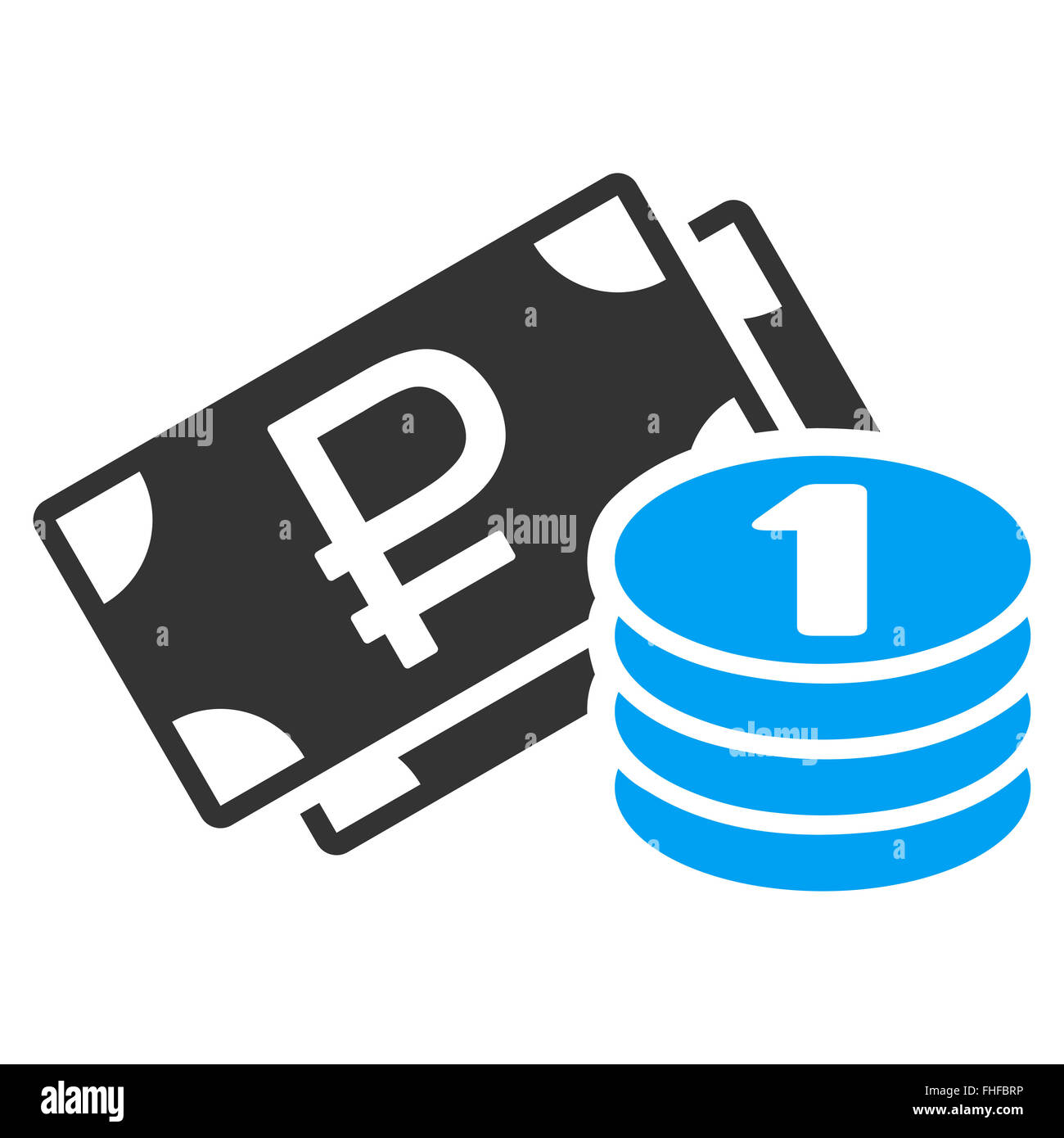 Rouble Cash Icon Stock Photo - Alamy