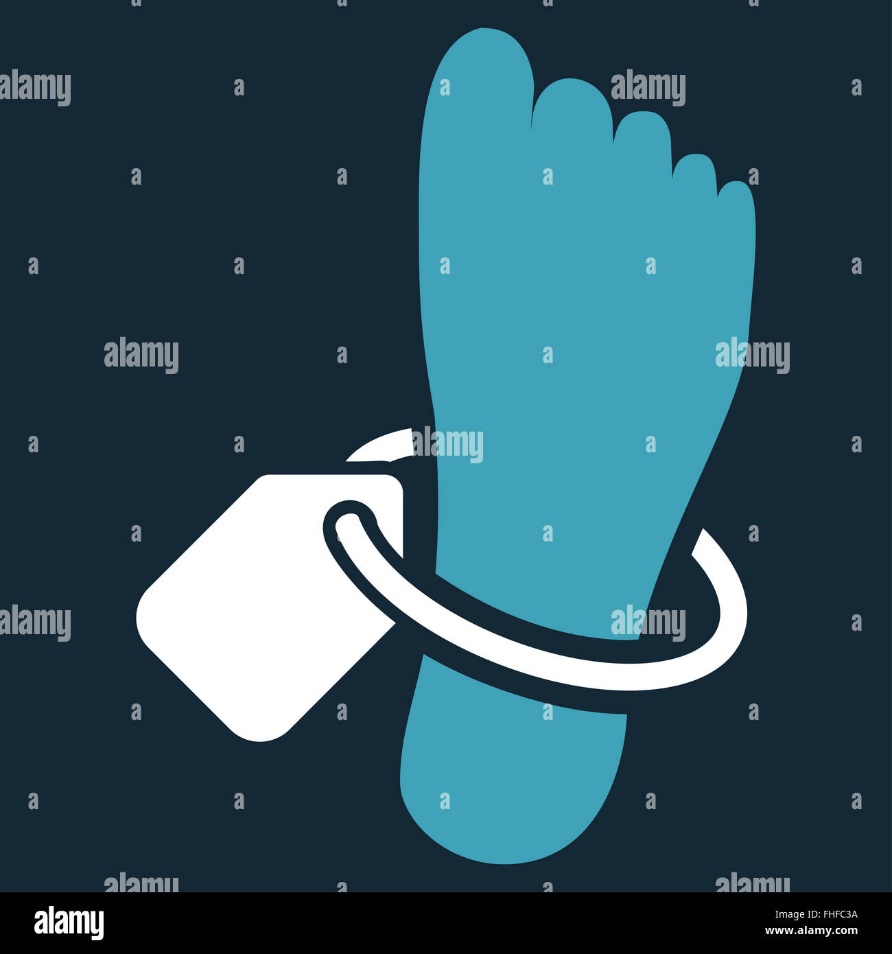 Mortuary tag icon hi-res stock photography and images - Alamy
