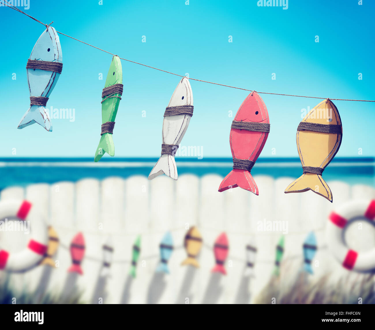 Hanging fish sign hi-res stock photography and images - Alamy