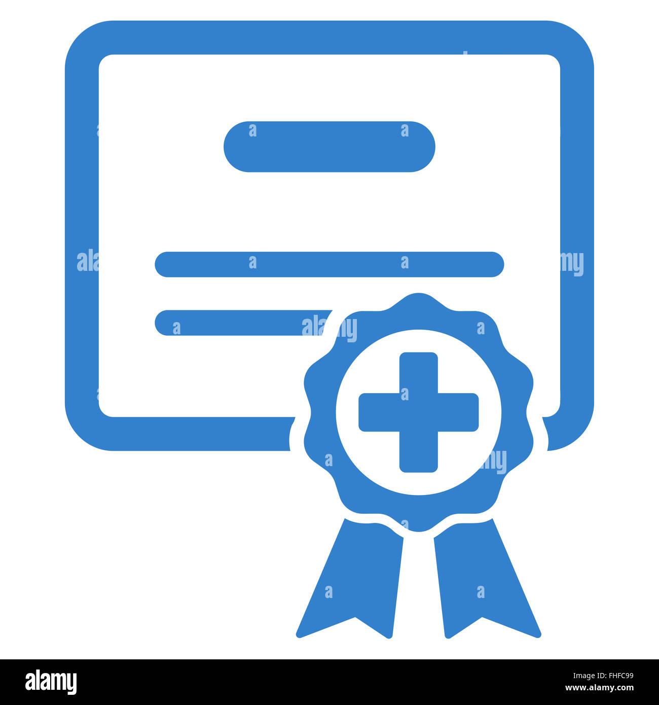 Medical Certificate Icon Stock Photo - Alamy