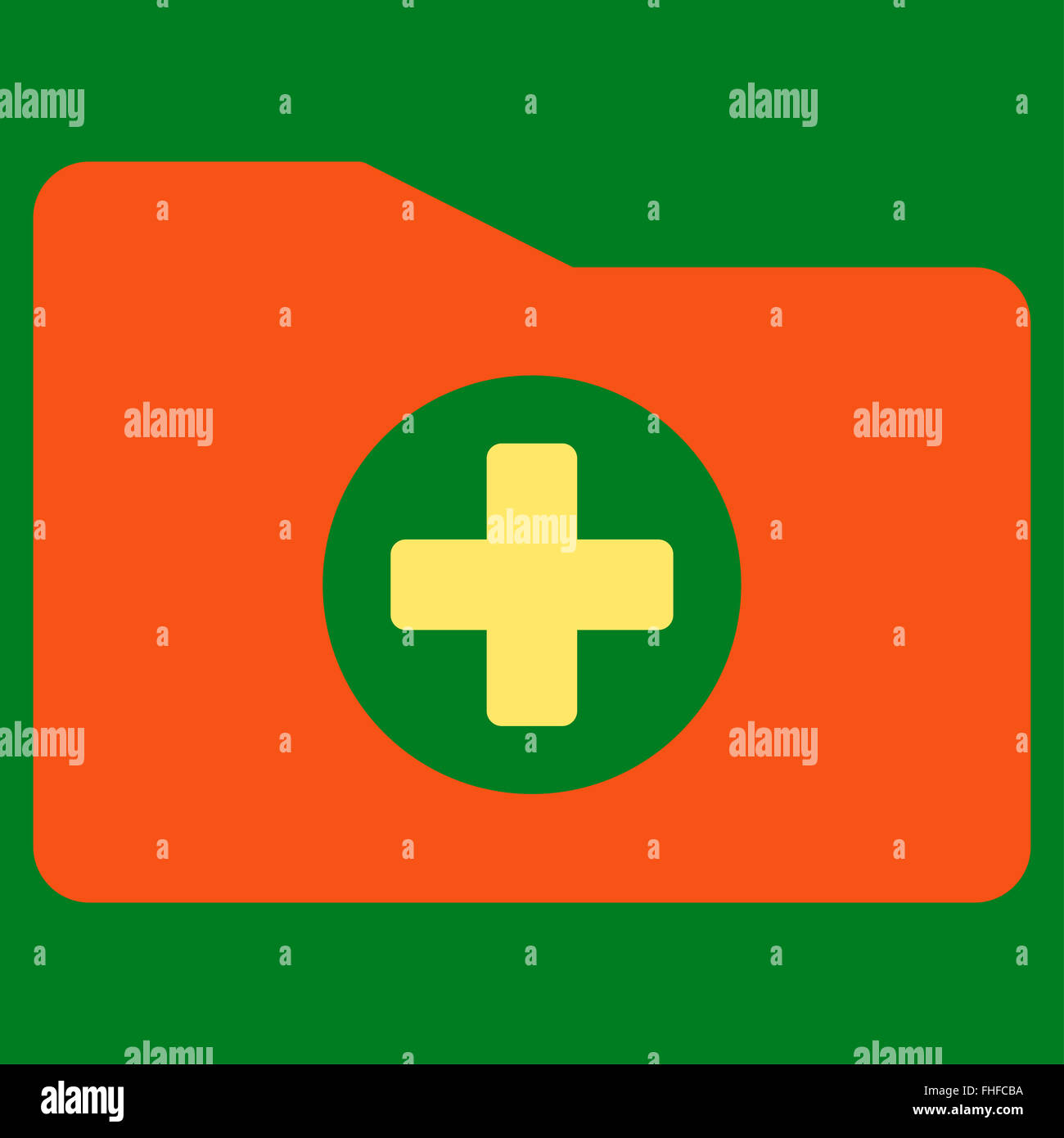 Orange medical folder icon hi-res stock photography and images - Alamy