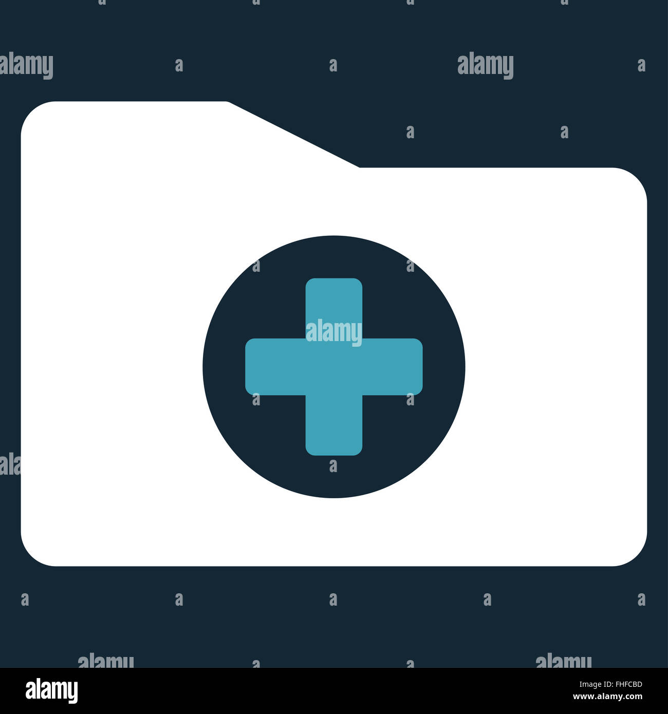 Medical Folder Icon Stock Photo - Alamy