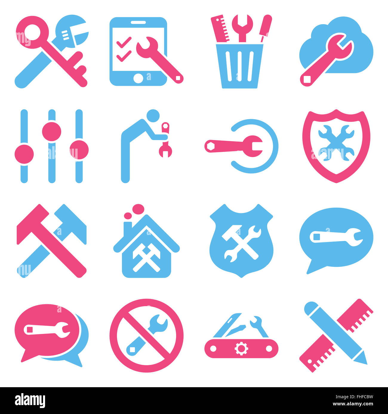 Options and service tools icon set Stock Photo - Alamy