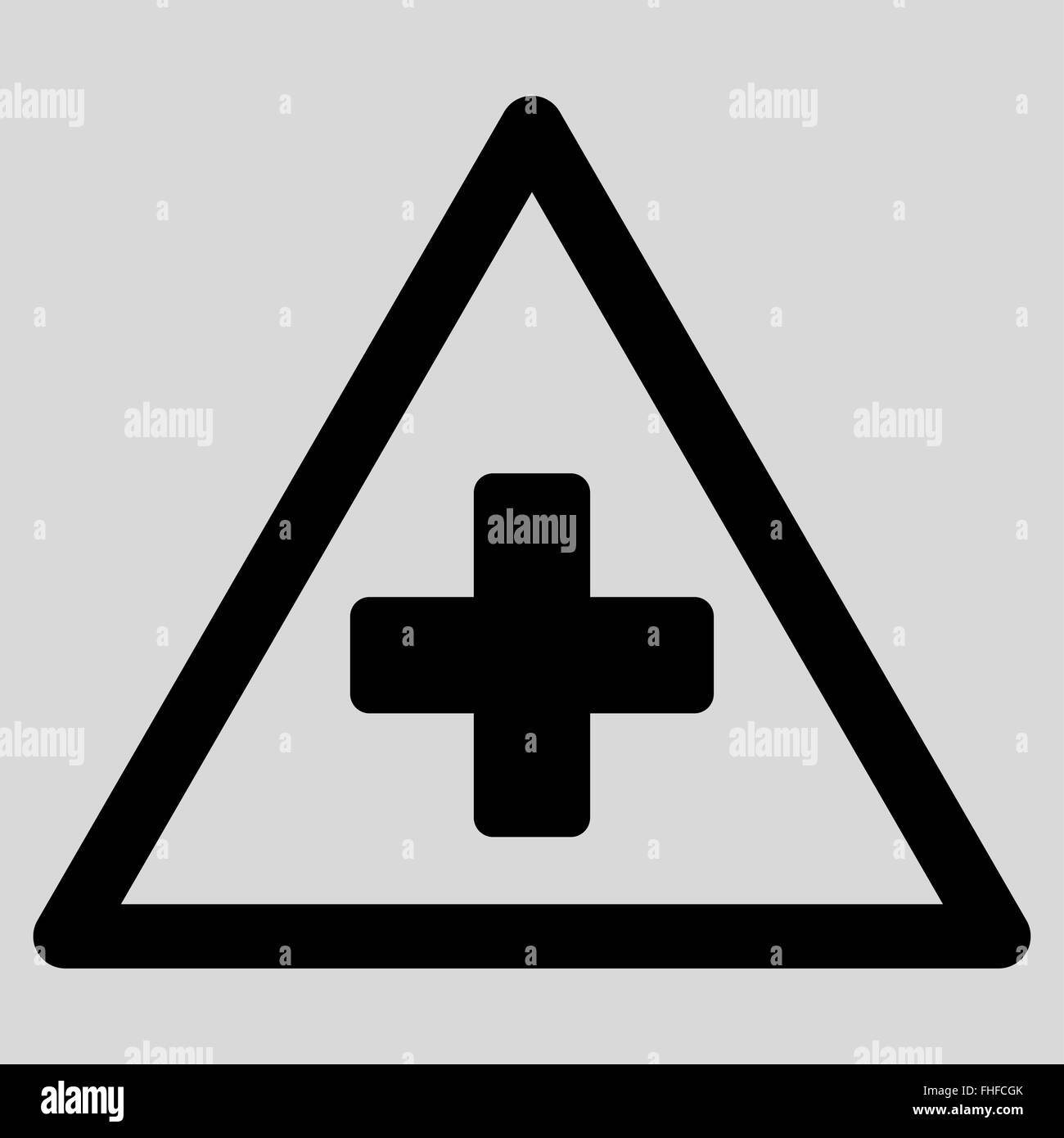 Health Warning Icon Stock Photo - Alamy