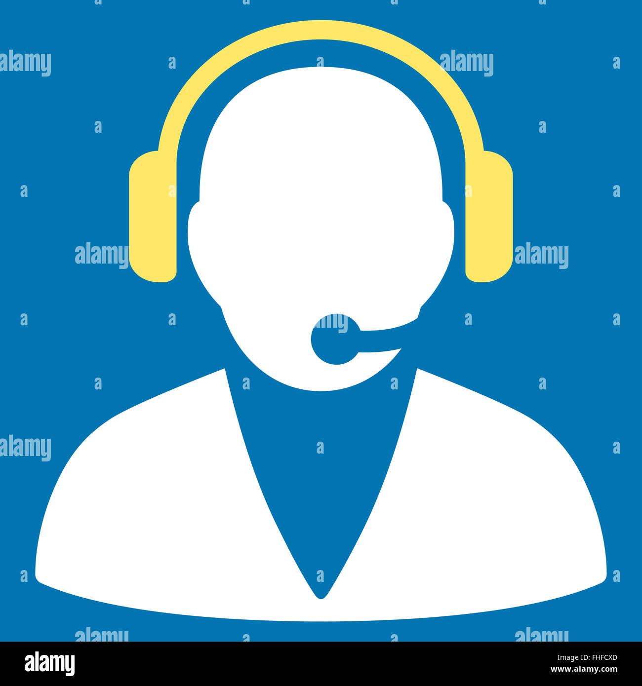 Support Operator Icon Stock Photo - Alamy