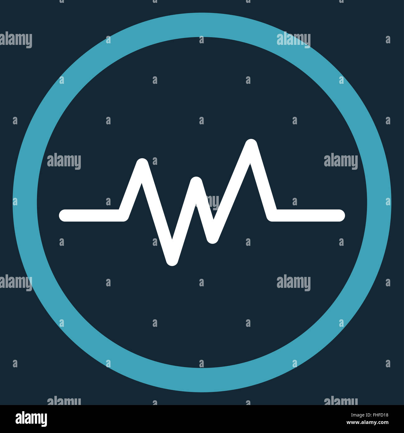Pulse Monitoring Icon Stock Photo - Alamy