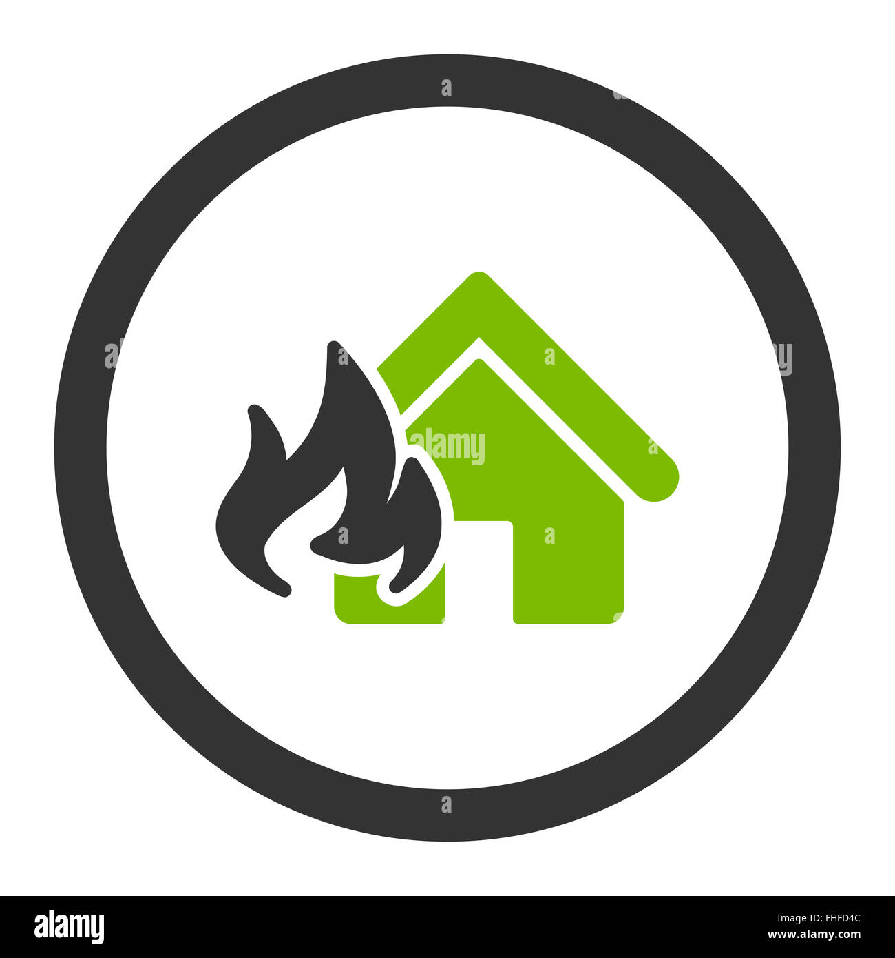 Fire Damage icon Stock Photo - Alamy