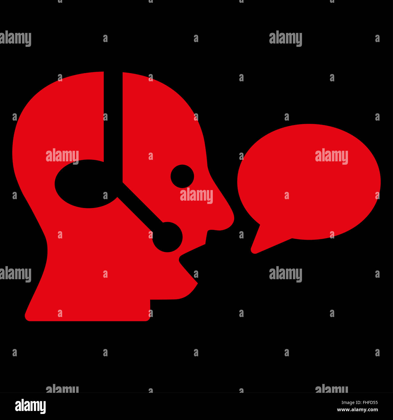 Operator Message Icon Stock Photo - Alamy