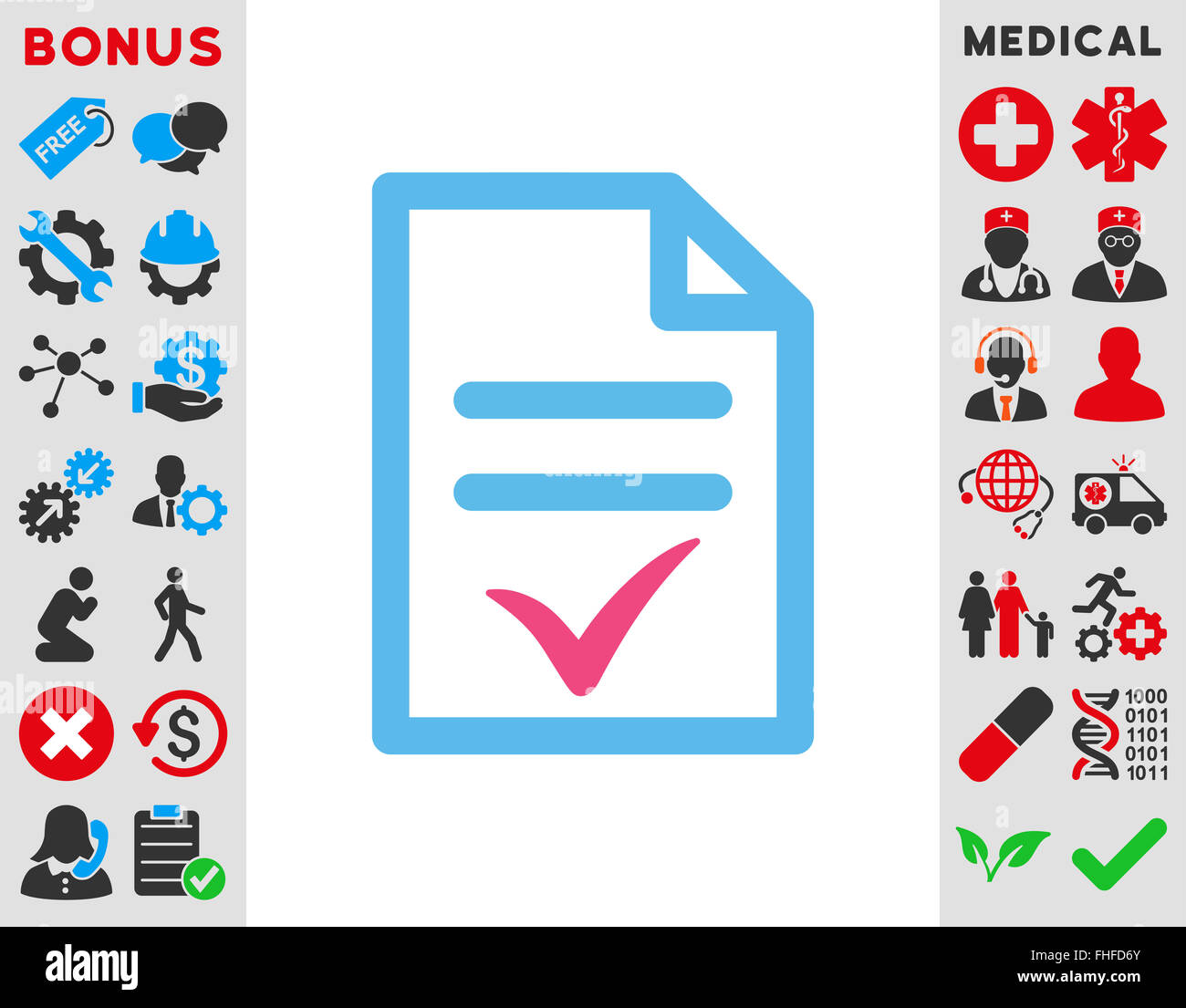 Valid Document Icon Stock Photo - Alamy