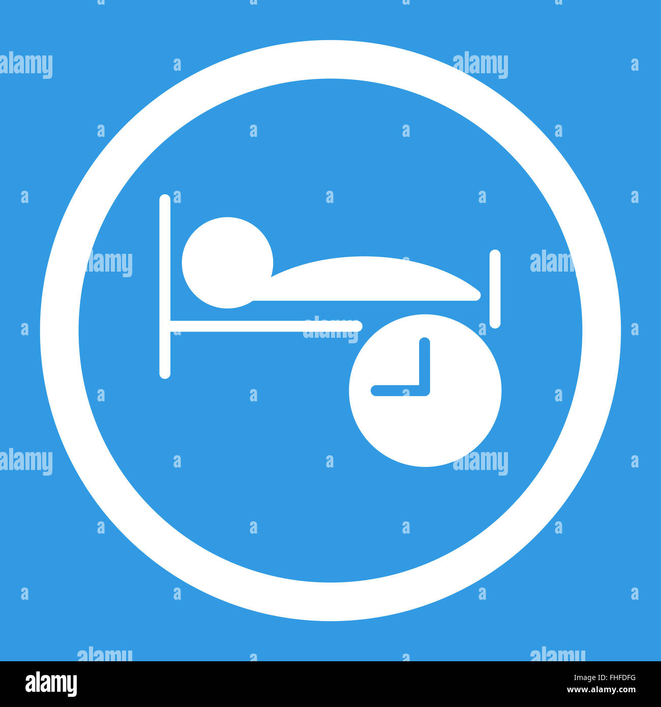 Sleep Time Rounded Vector Icon Stock Photo - Alamy