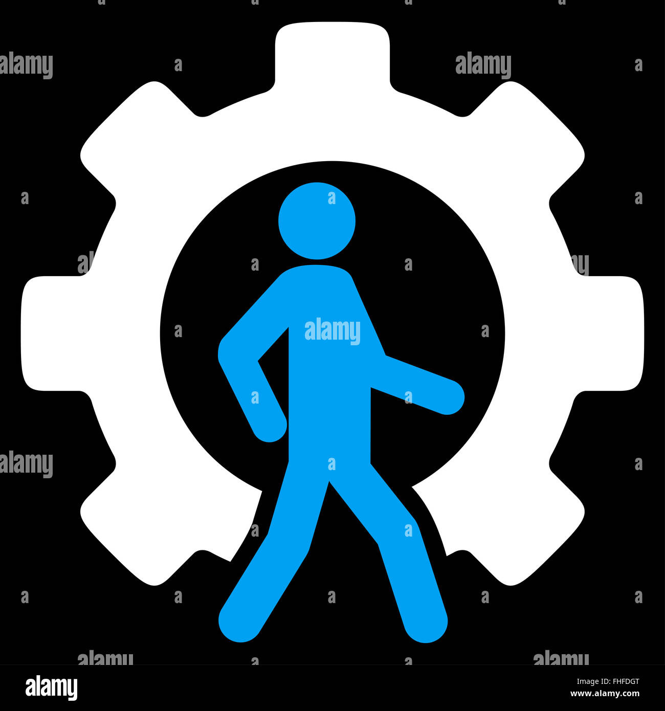 Developer Flat Icon Stock Photo - Alamy