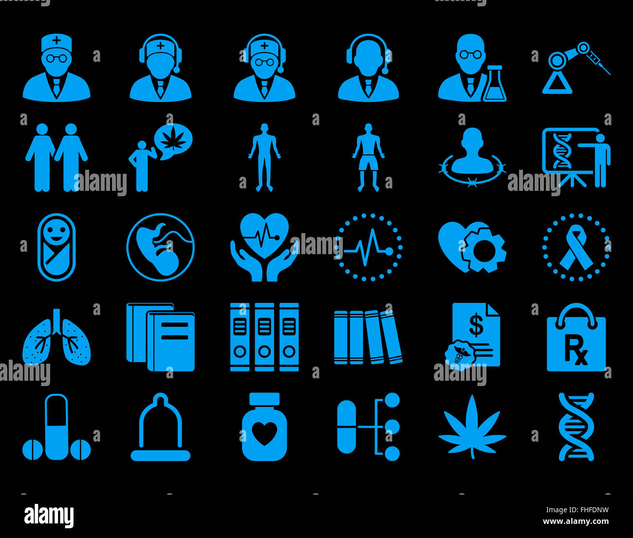 Medical Icon Set Stock Photo - Alamy