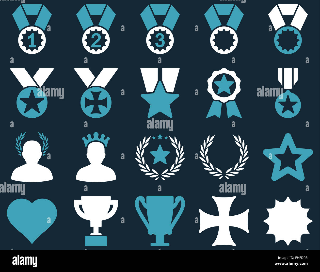 Competition amp; Success Bicolor Icons Stock Photo - Alamy