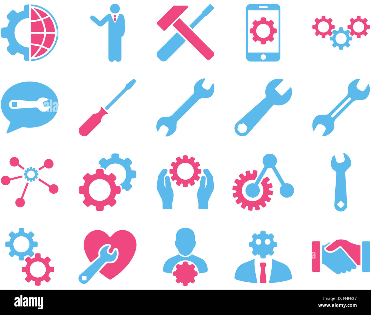 Settings and Tools Icons Stock Photo - Alamy