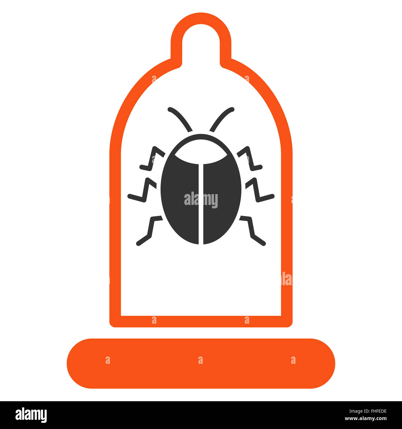 Bug Protection Icon Stock Photo - Alamy